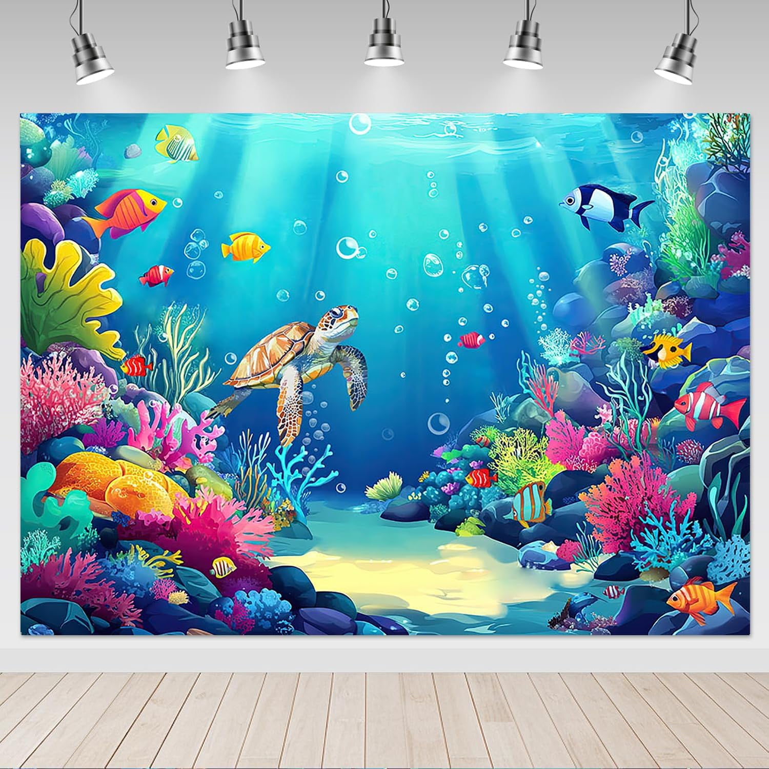 Under The Sea Backdrop Ocean Mermaid Backdrop Background for Under The ...