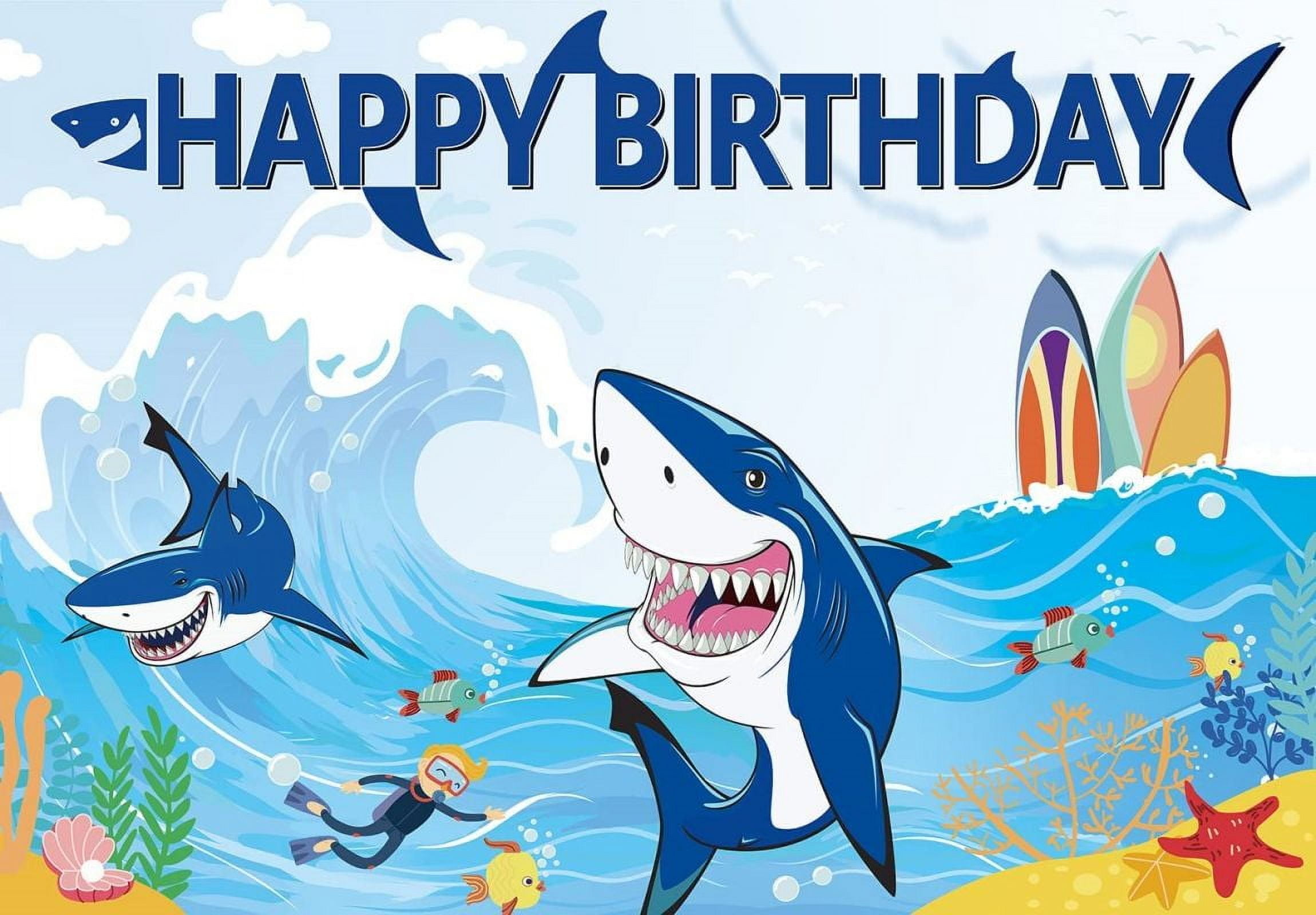 Under The Sea Background ration Custom Birthday Backdrop Boy Baby ...