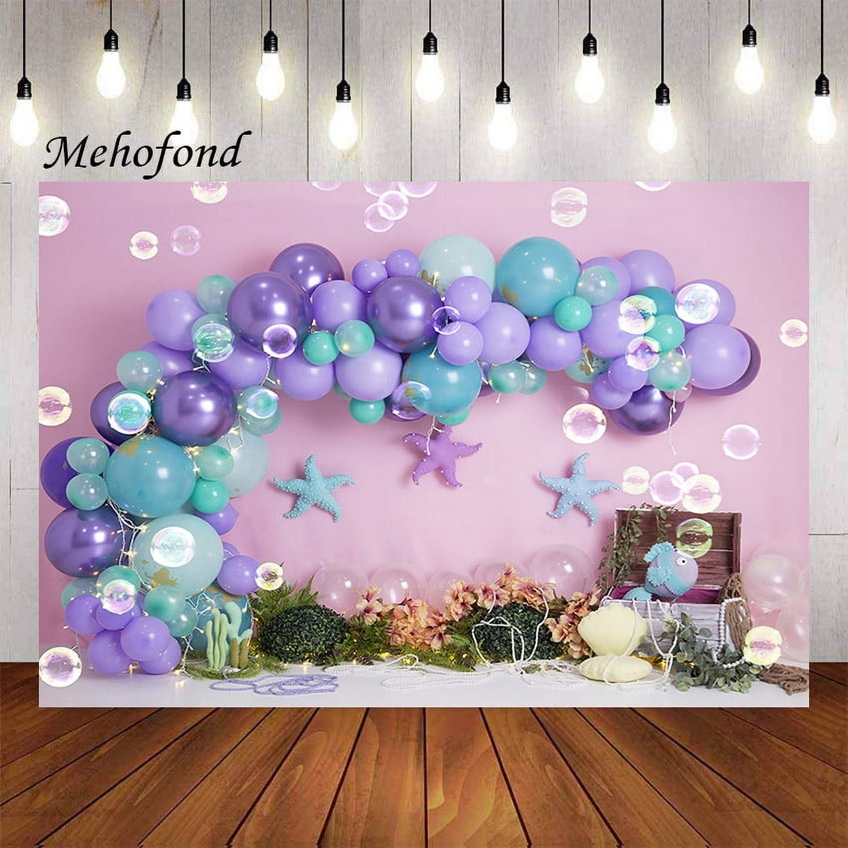 Under The Sea Balloon Star Mermaid Princess Girl Birthday Party r ...
