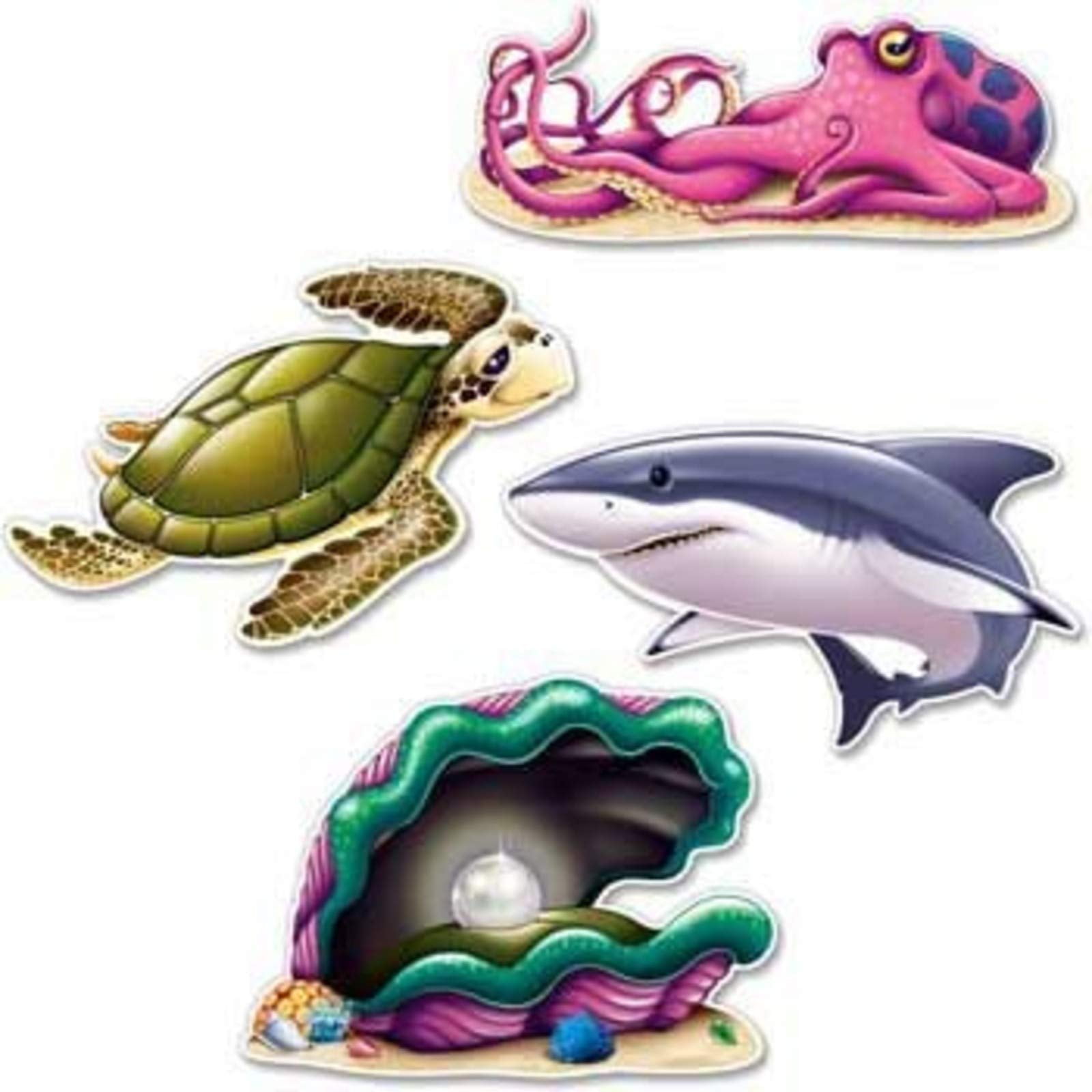 Under The Sea Creature Cutouts Case Pack 96 - Walmart.com