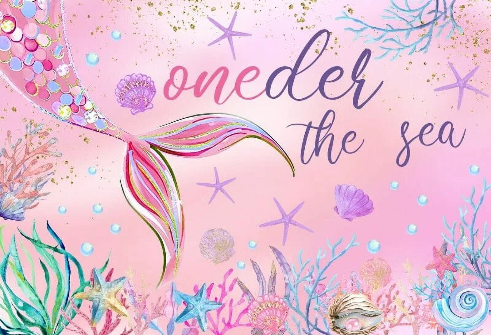 Under The Sea Mermaid Backdrop Splish Splash It's a Mermaid Bash ...