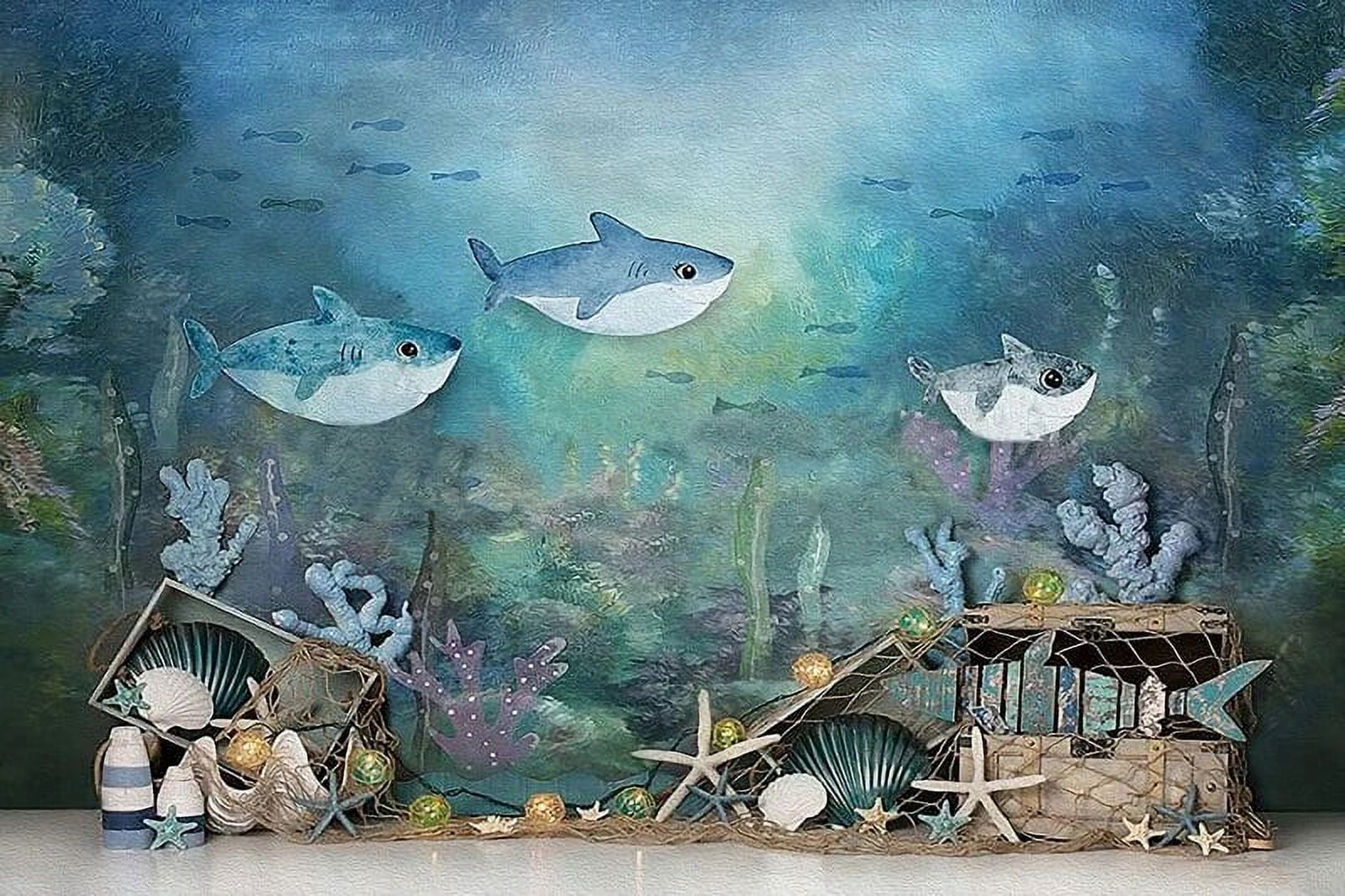 Under The Sea Mermaid Backdrop for Photography Underwater Dreamy Castle ...