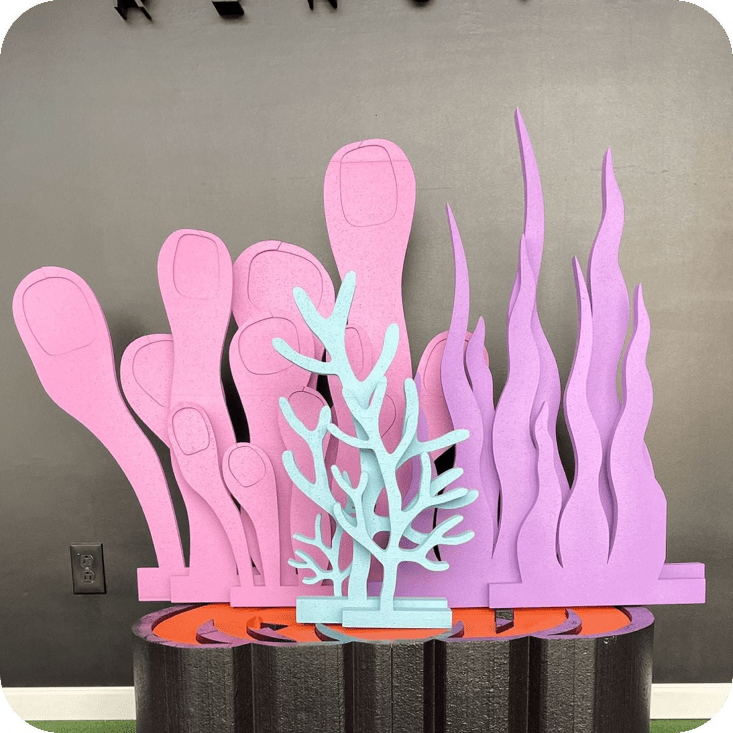 Under The Sea Party Decorations "Seaside Foam Backdrop Decorations Set ...