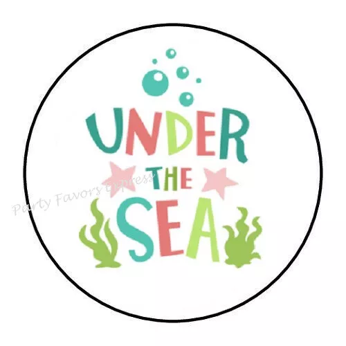 Under The Sea Sticker Party Favors Sticker Envelope Seals Labels ...