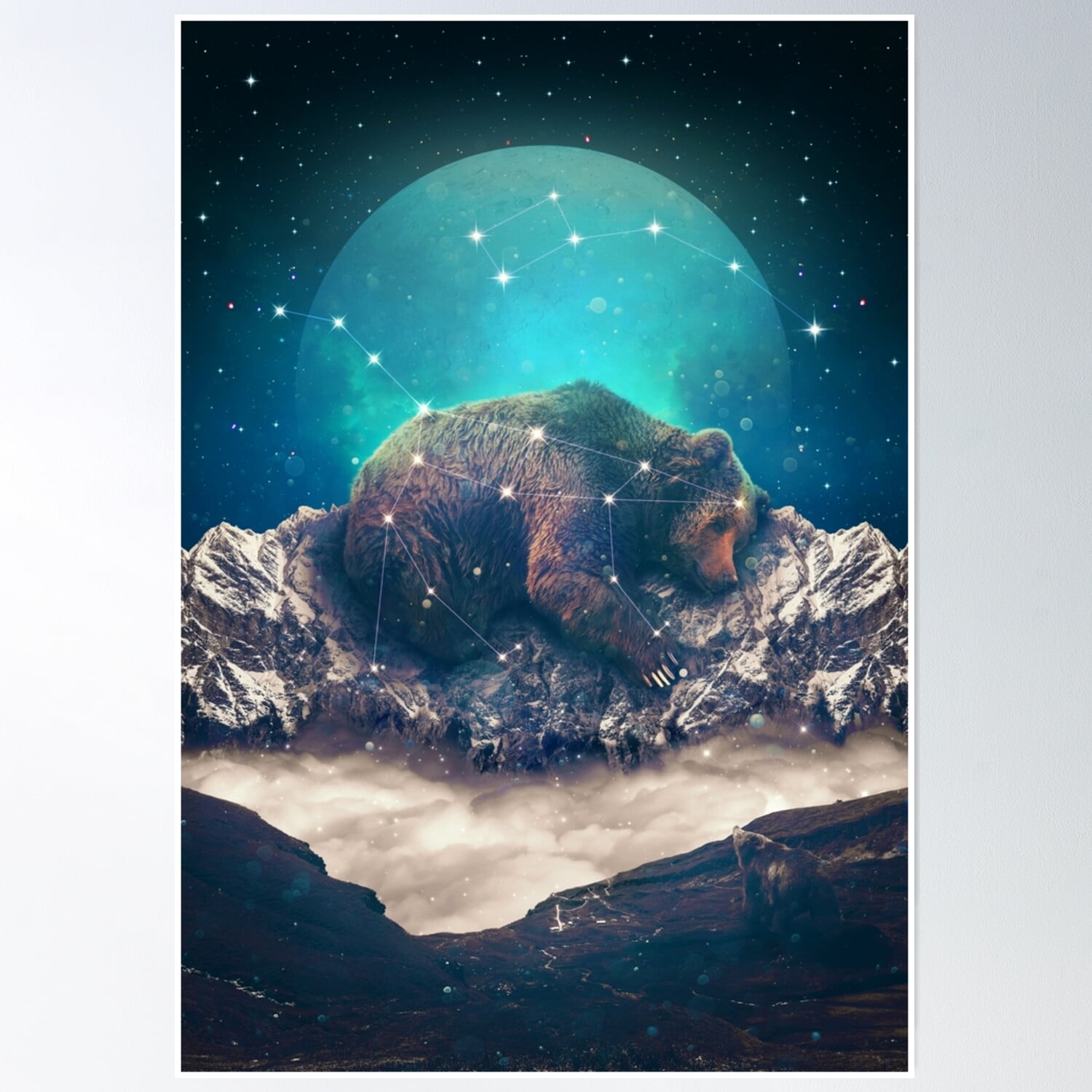 Under The Stars | Ursa Major Poster Wall Art, Modern Wall Decor, 16x24 ...