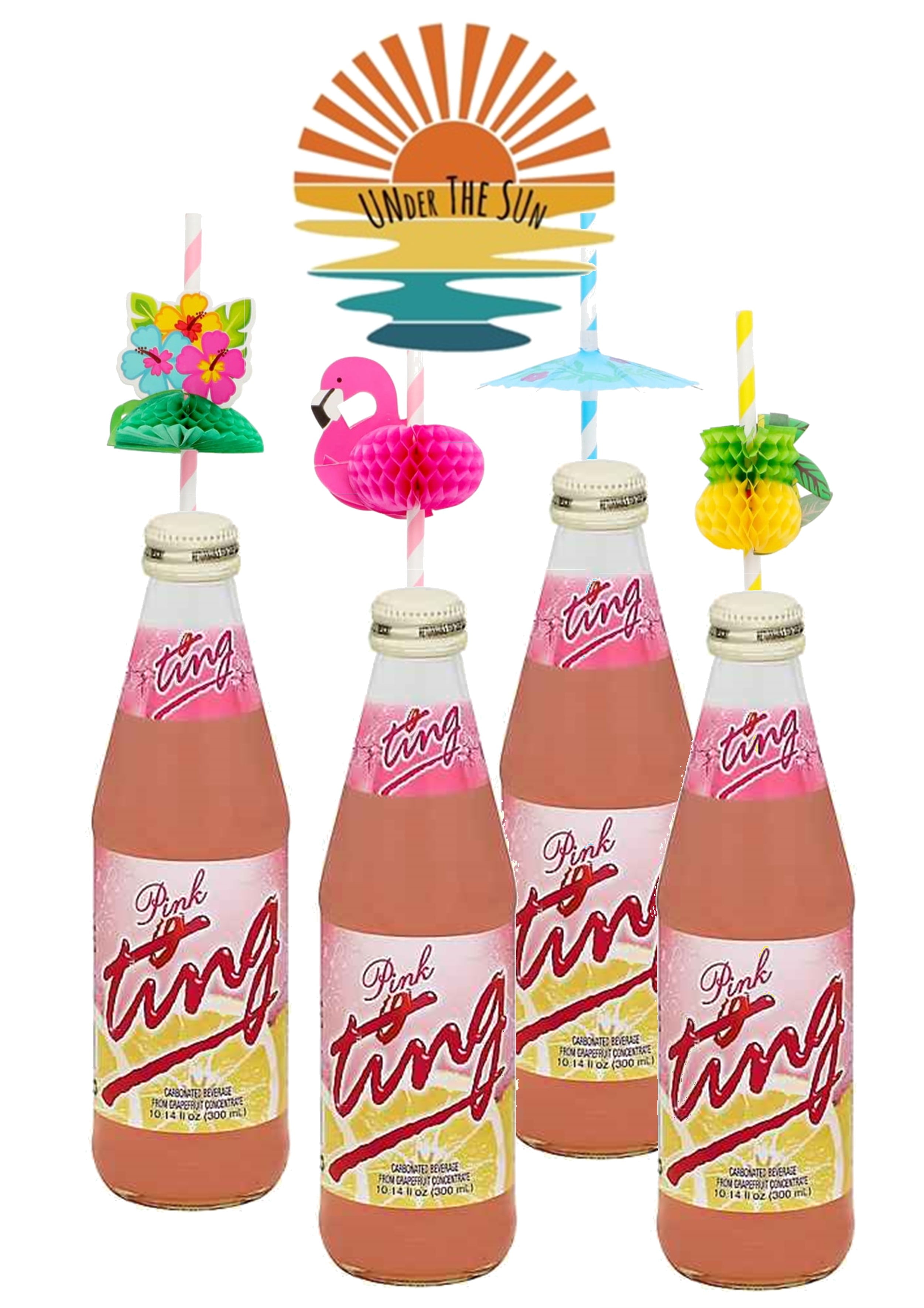 Under The Sun Set: 4 D&G Pink Ting Glass Bottles 10.14 fl oz with 4 ...