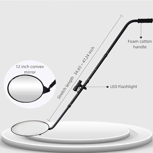 Under Vehicle Inspection Security Mirror,12 Inch Vehicle Inspection ...