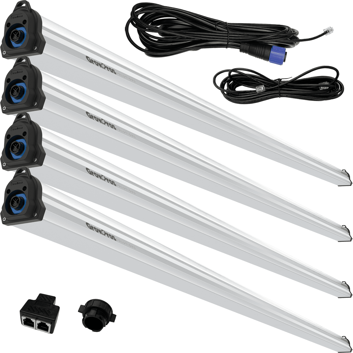 Under plants LED Grow Light bar 8ft 250W Full Spectrum for inter ...