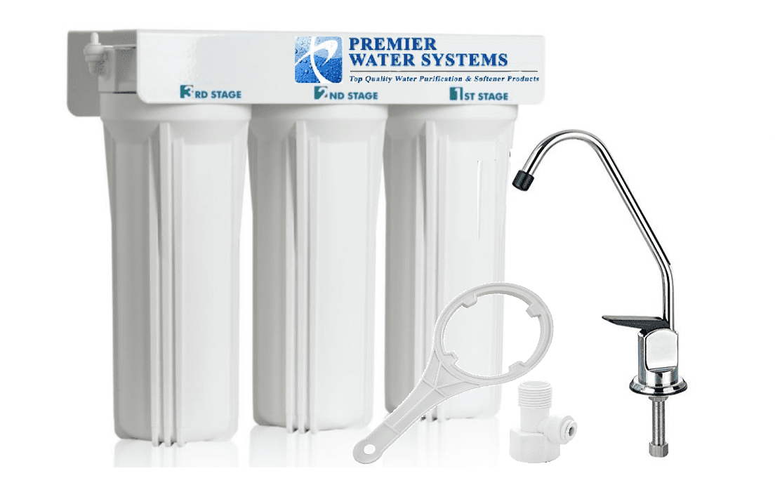 Under-sink Drinking Water Filtration System - with Sediment + Carbon ...