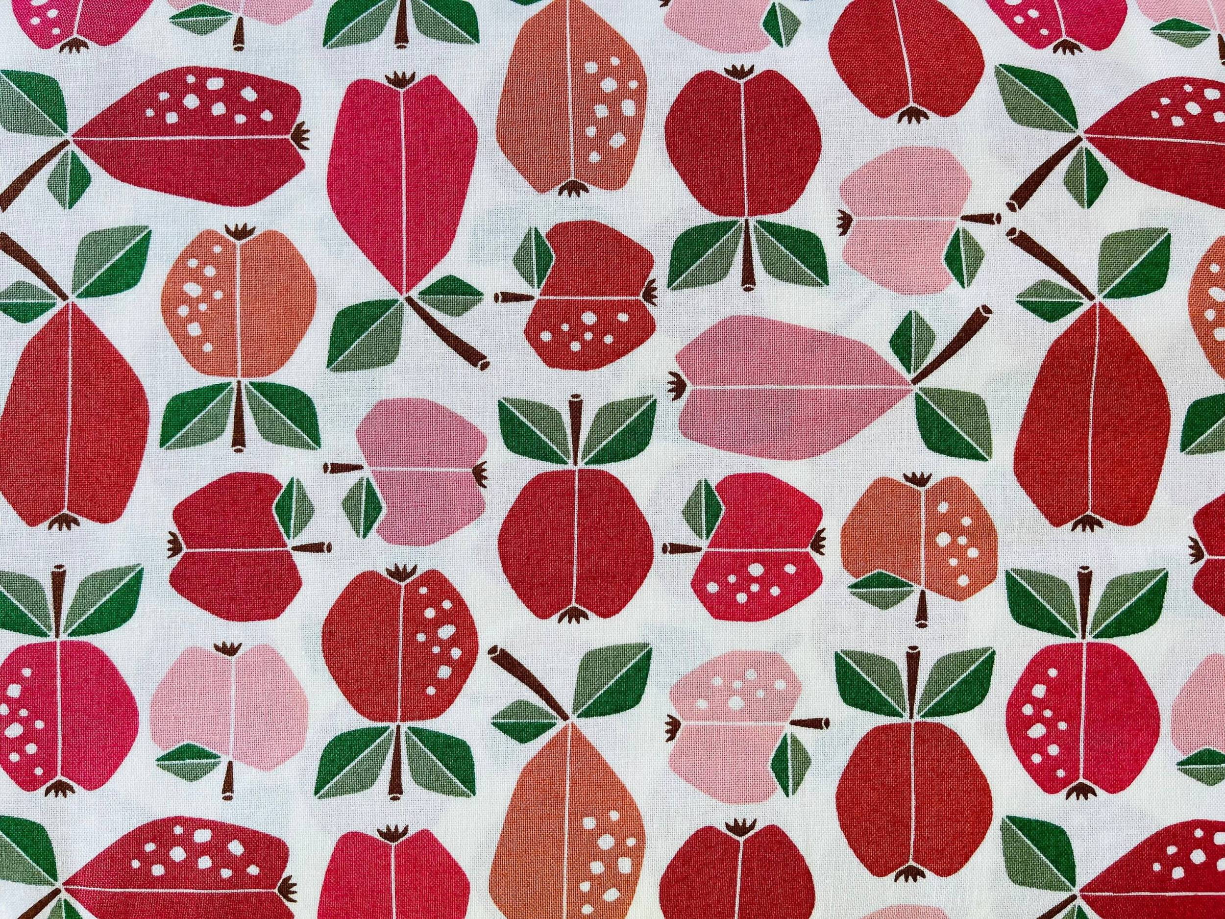 Under the Apple Tree-Orchard Apple Red Fabric-Loes Van Oosten-Cotton + Steel - Walmart.com