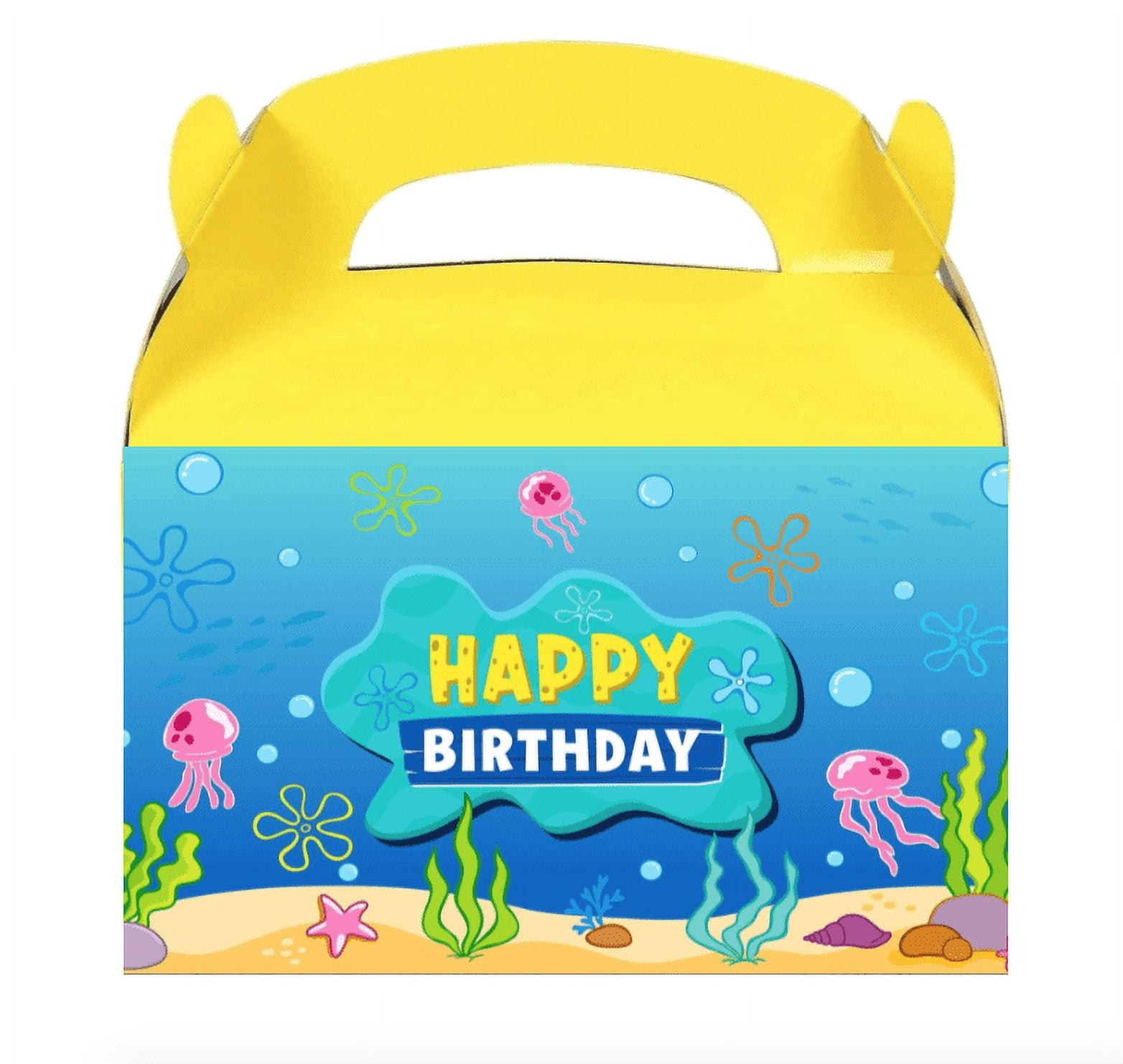 Under the Sea Happy Birthday Party Favor Boxes, Ocean Theme Gift Treat ...