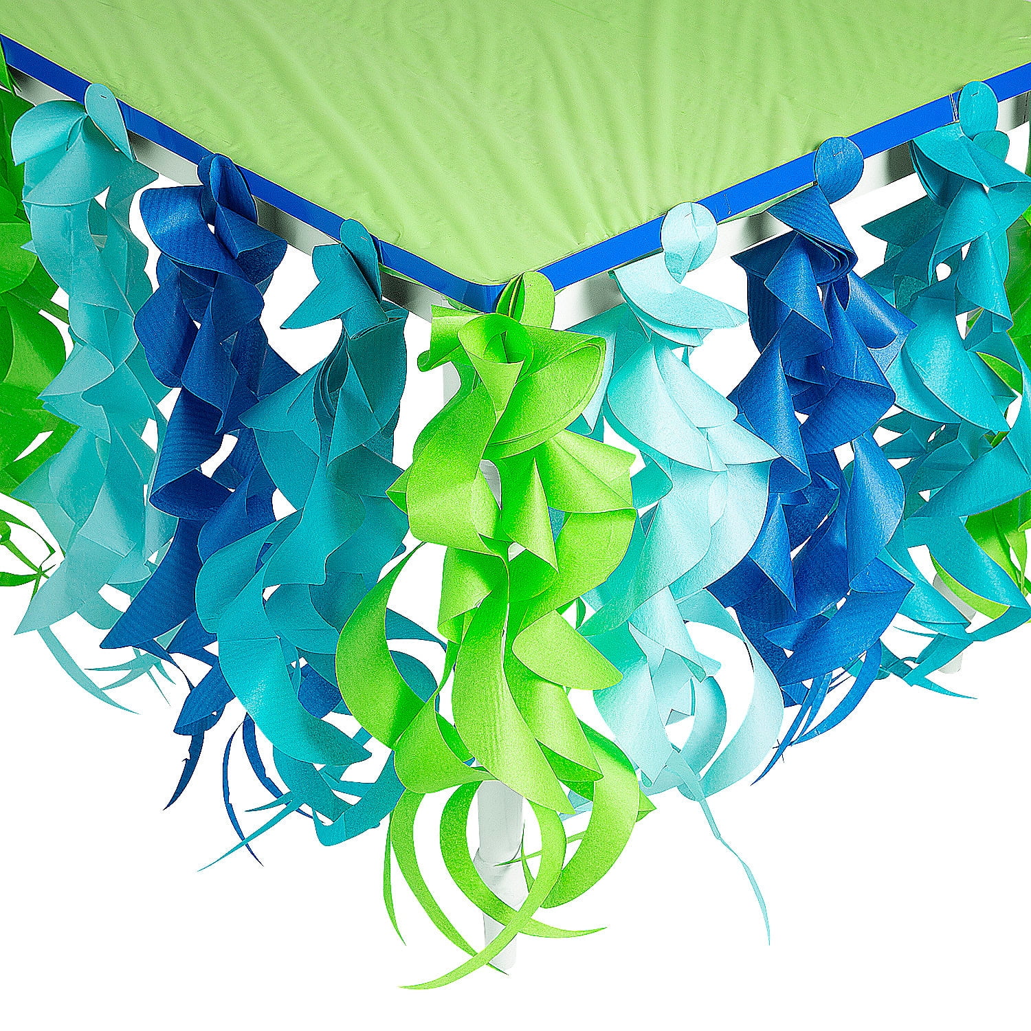 Under the Sea Swirl Table Skirt, Party Supplies, Birthday, 1 Pieces ...