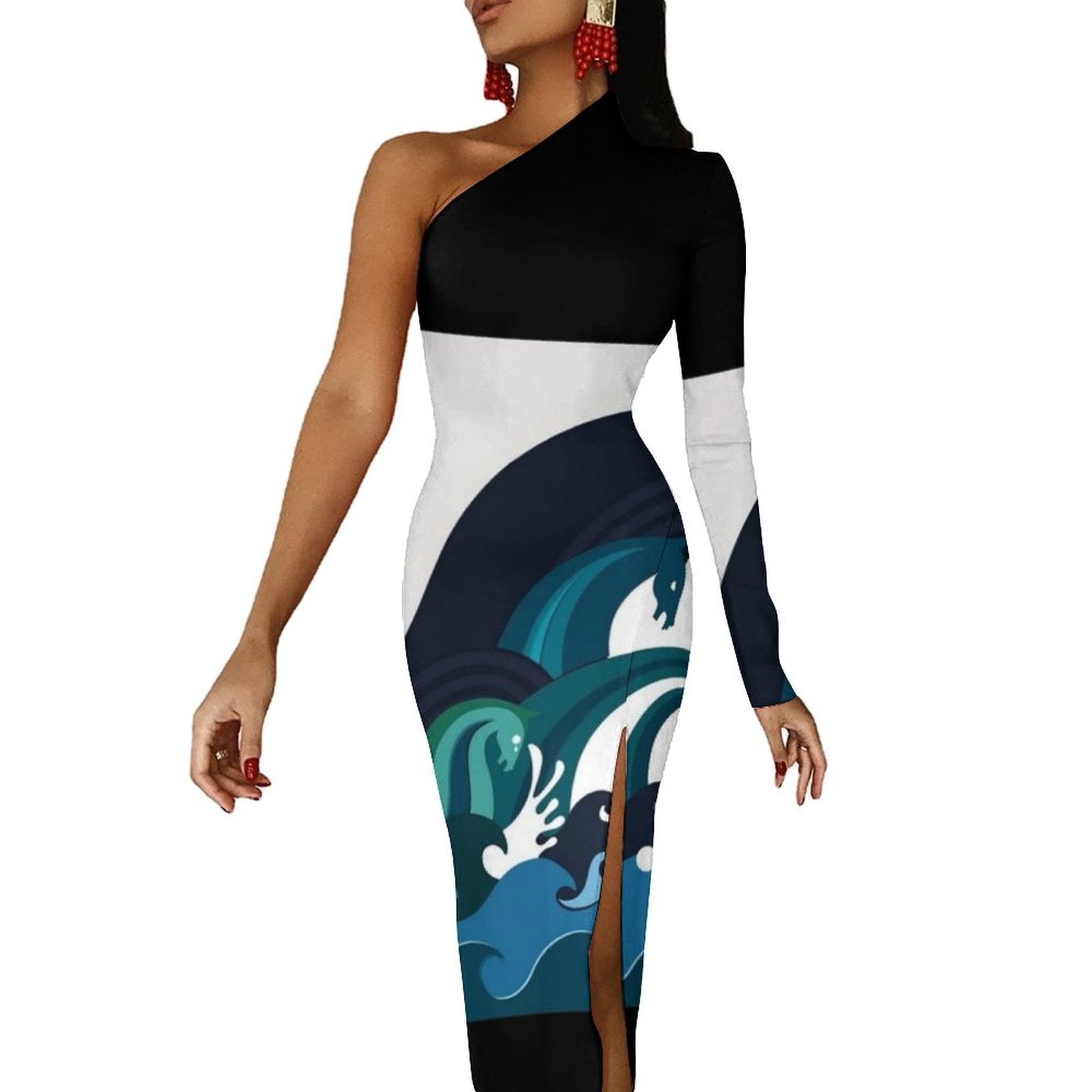 Under the iron sea Half Dleeve Split Dress women clothes dresses for ...