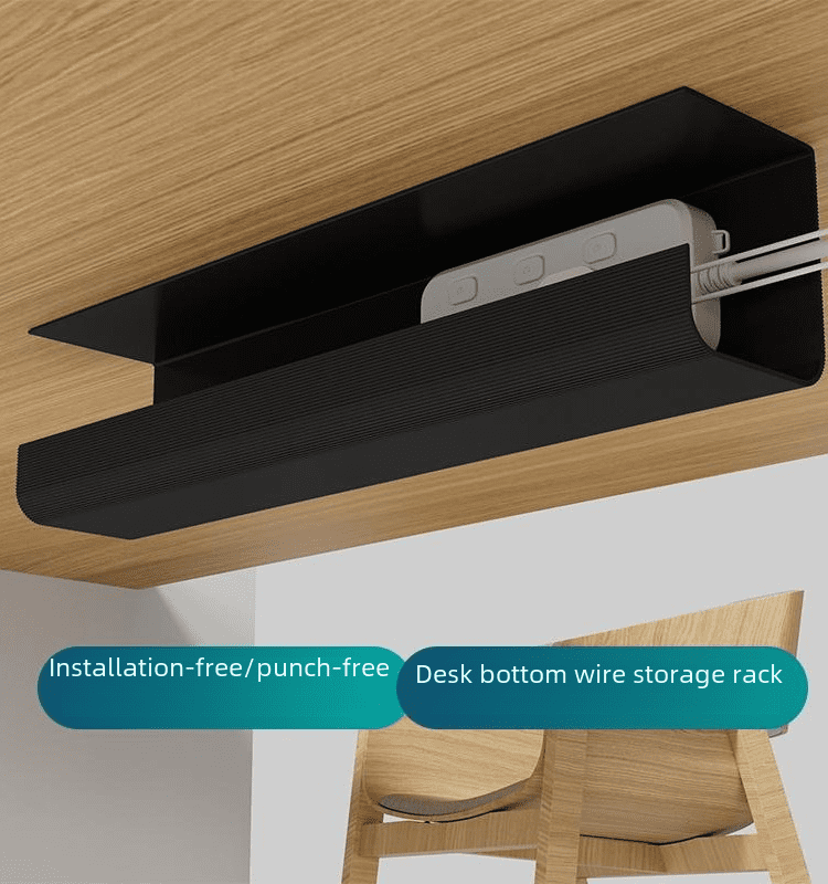 Under the table wire management rack wire storage slot computer table ...