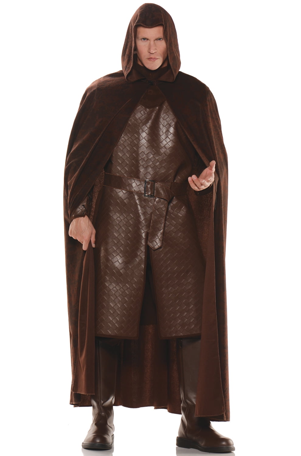 Adults Wilderness Rogue Thief Brown Robe Deluxe Costume Accessory ...