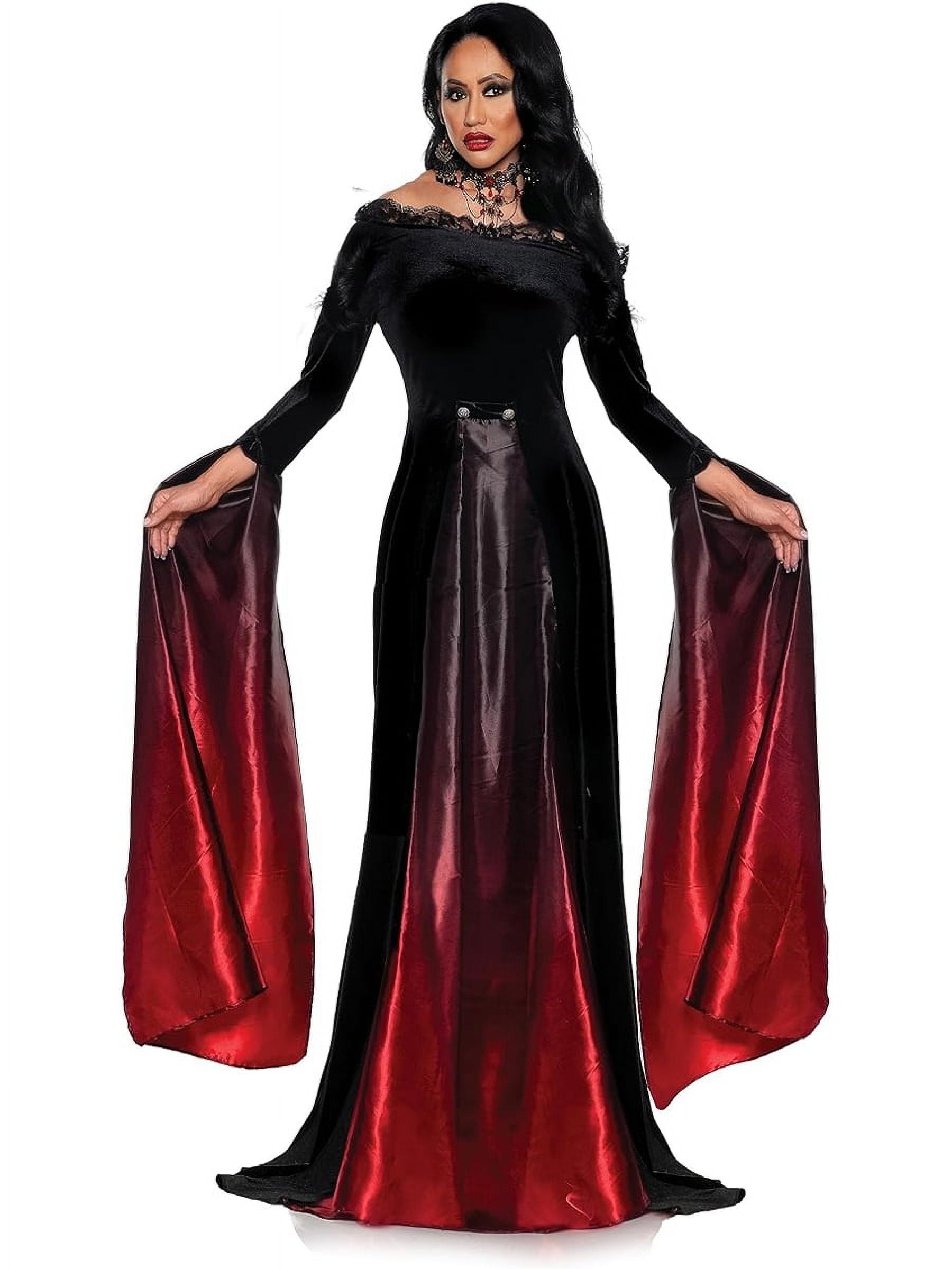UnderWraps Women's Elegant Vampiress High Court Vampire Costume Dress ...