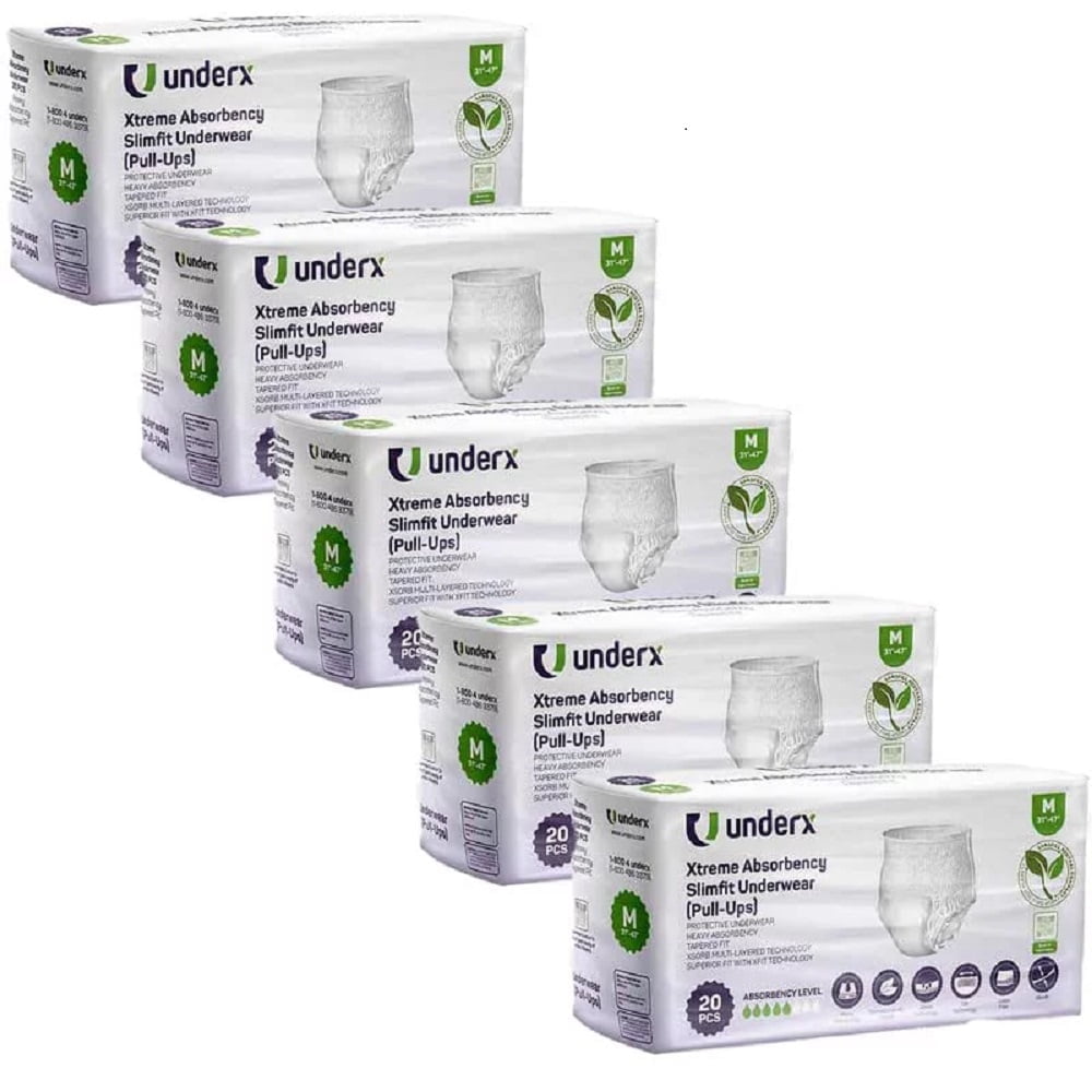 UnderX Disposable Absorbent Adult Underwear - Xtreme Absorbency ...