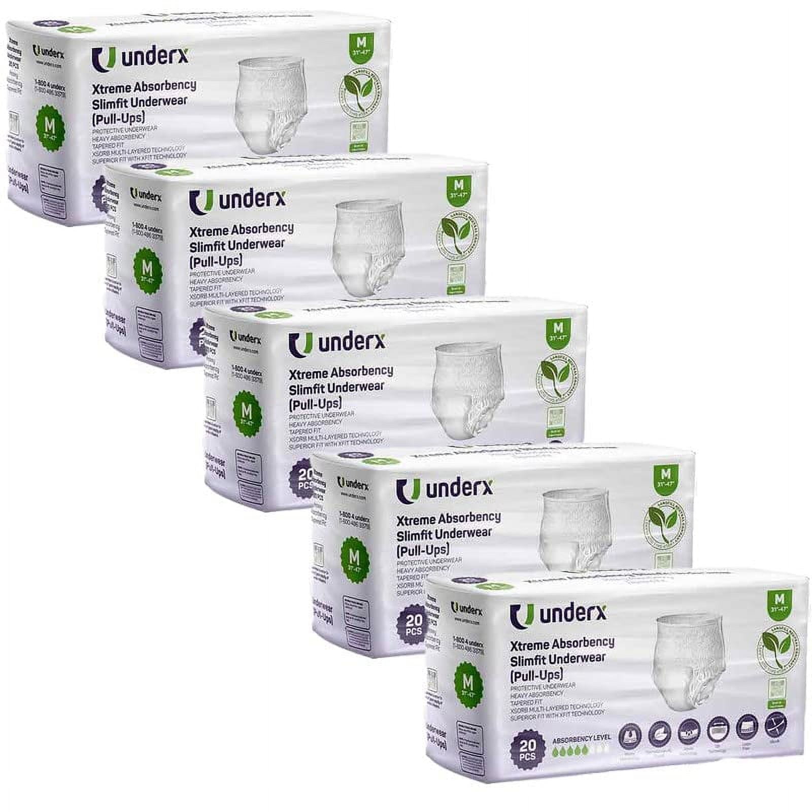 UnderX Unisex Disposable Absorbent Underwear - Night Time Xtreme ...