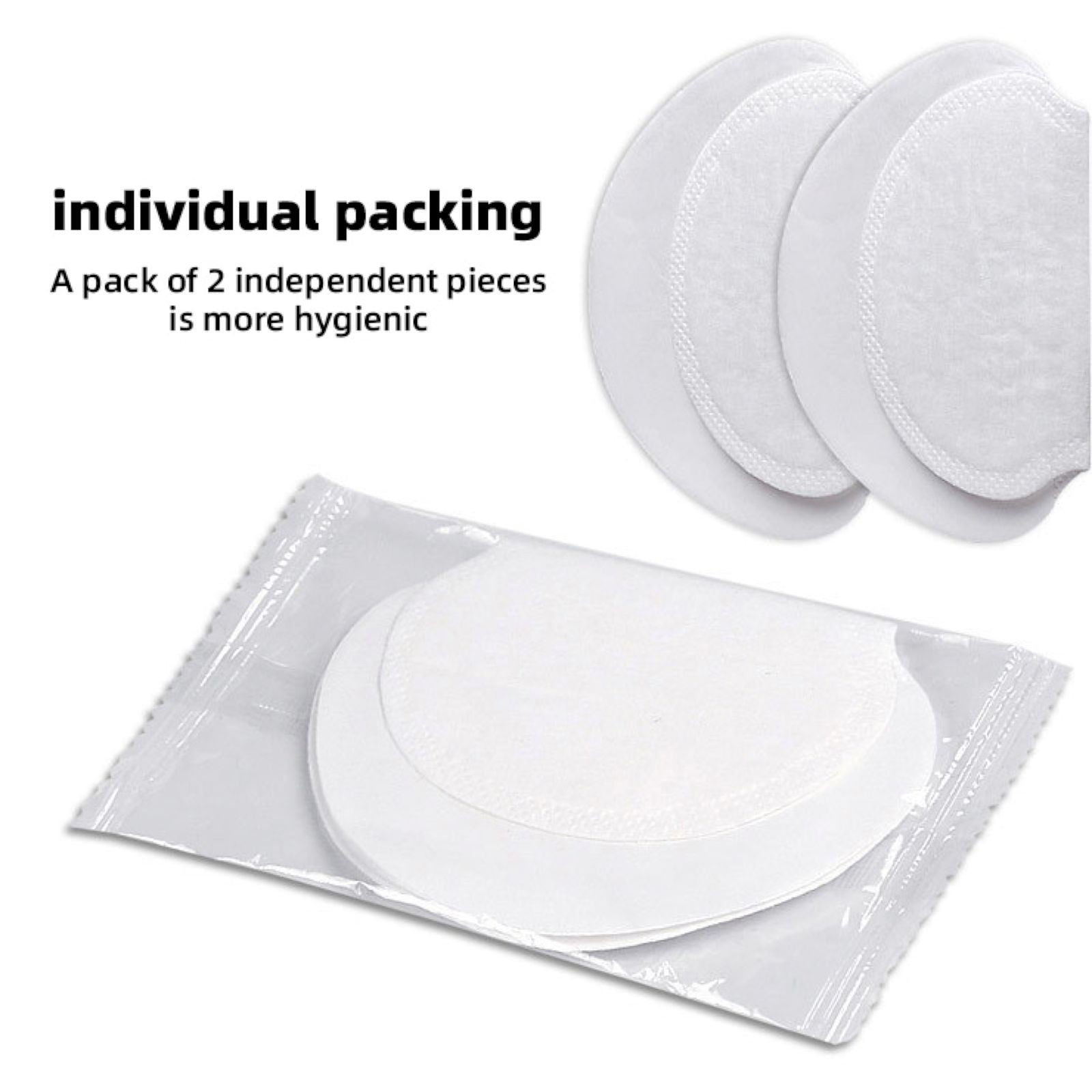 Underarm Antiperspirant Pads White 2-Pack Thin Disposable Underarm ...
