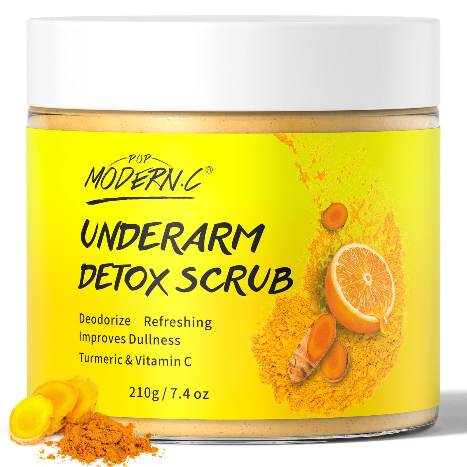 Underarm Detox Scrub with SBF3 Turmeric Vitamin C Dark Armpit Remover ...