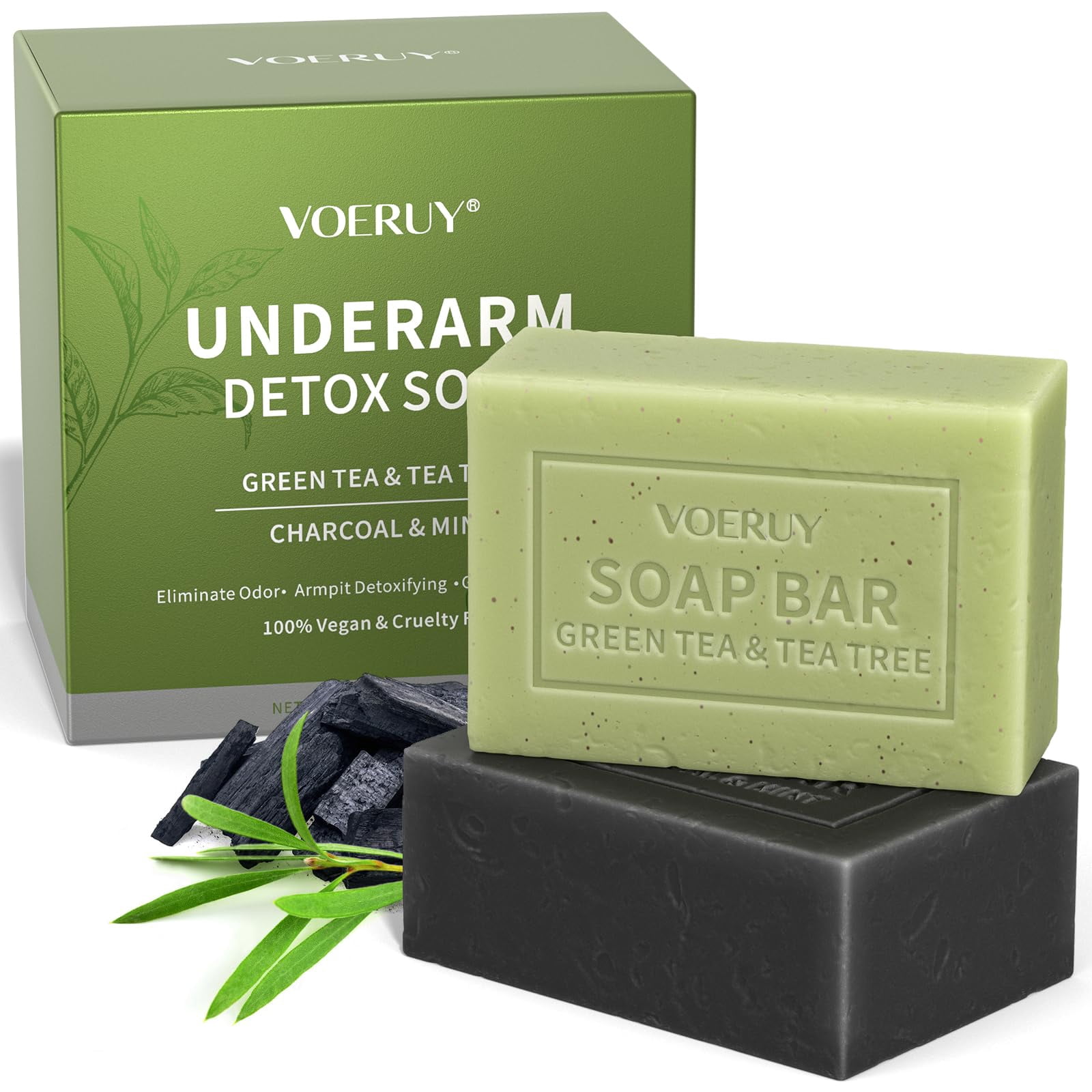 Underarm Detox Soap, 2 HMF23 Pcs Armpit Detox with Green Tea & Tea Tree ...