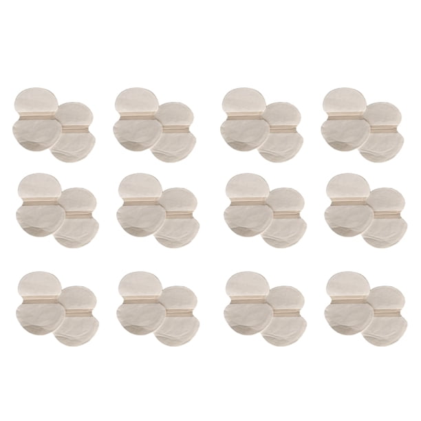 Underarm Perspiration Shield Disposable Absorbent Pads (12 Pairs, Wide ...