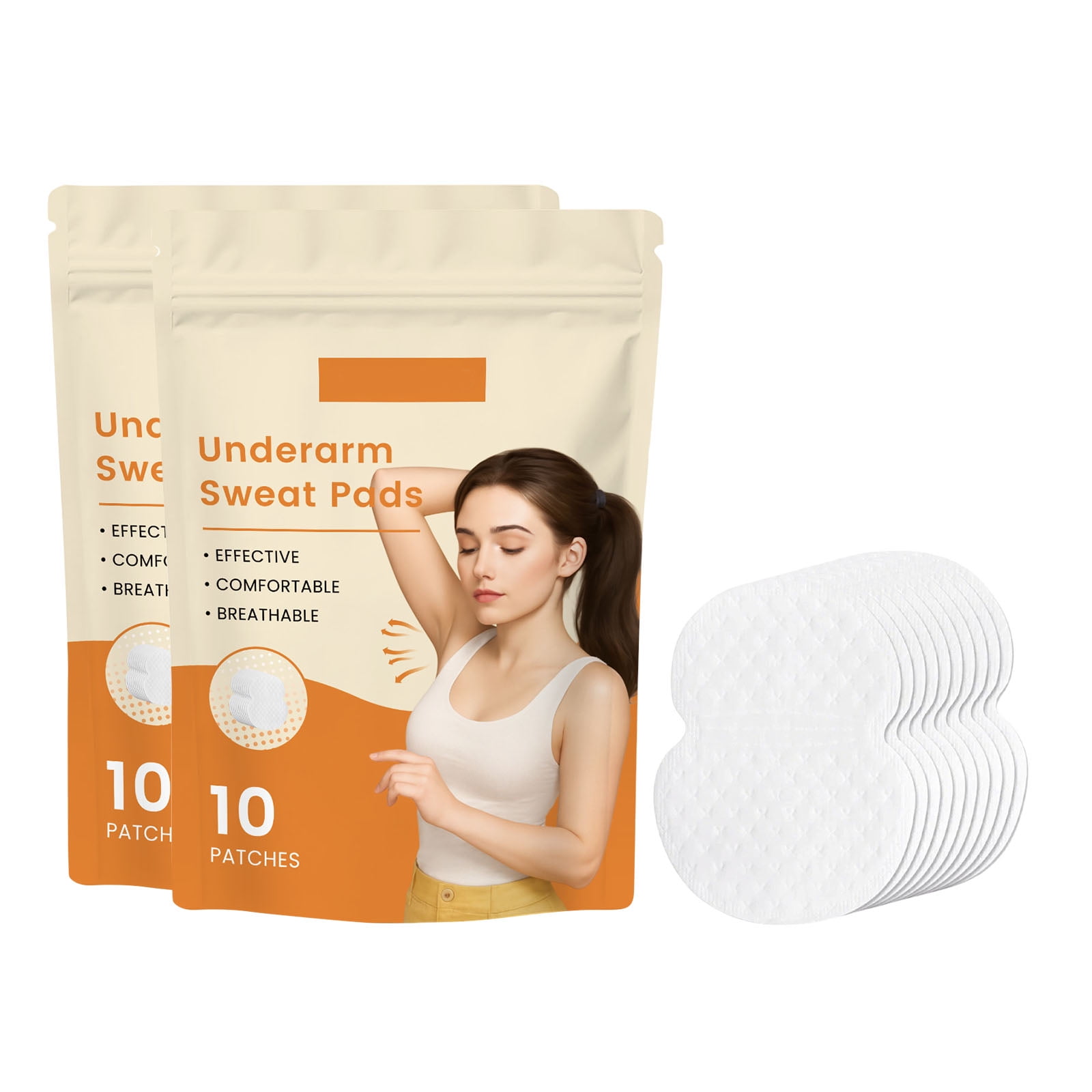 Underarm Sweat Pads - 20 Disposable Absorbent Armpit Underarm Shields ...