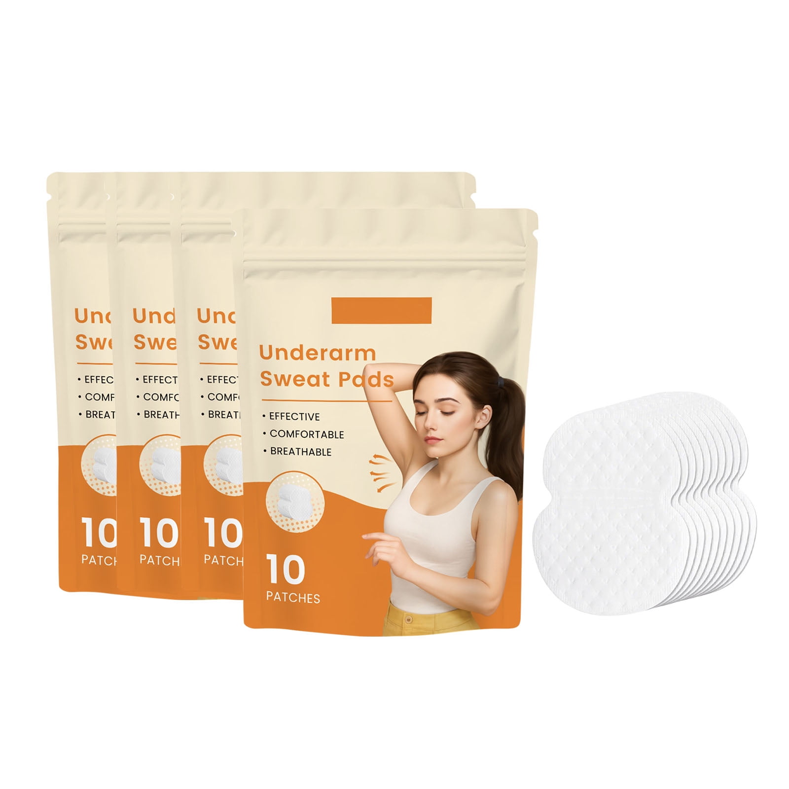 Underarm Sweat Pads - 40 Disposable Absorbent Armpit Underarm Shields ...