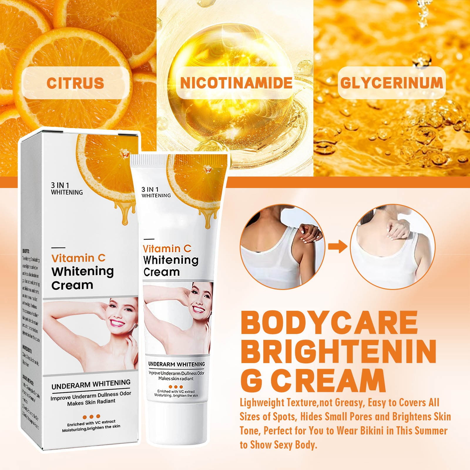 Underarm Underarm For Armpits Elbows Inner Thighs Knees And Body 50g ...