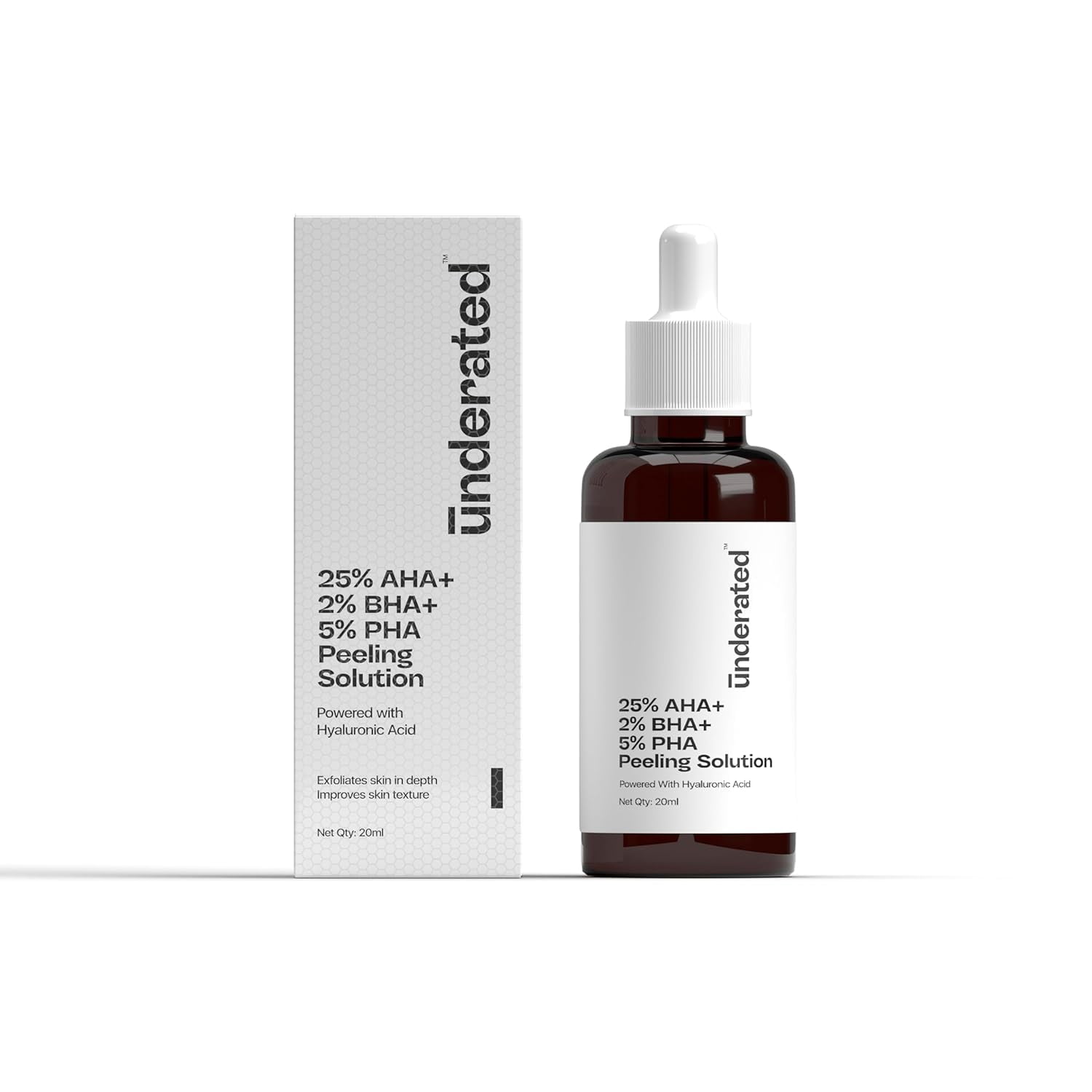 Underated Exfoliating Peeling Solution with 25% AHA, 2% BHA, 5% PHA ...