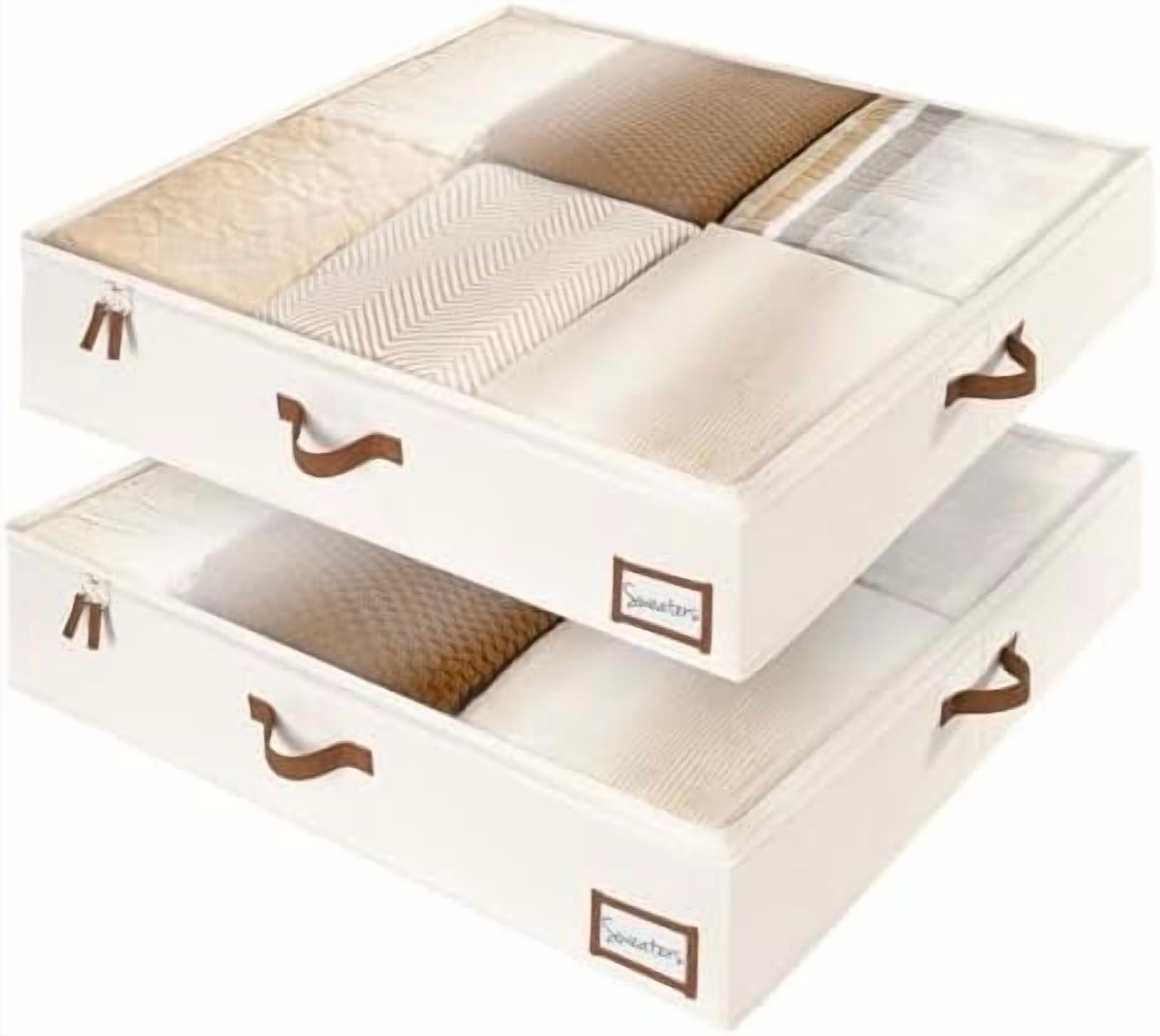 Underbed Storage Box, Under Bed Clothes Organizer With Sturdy Structure ...