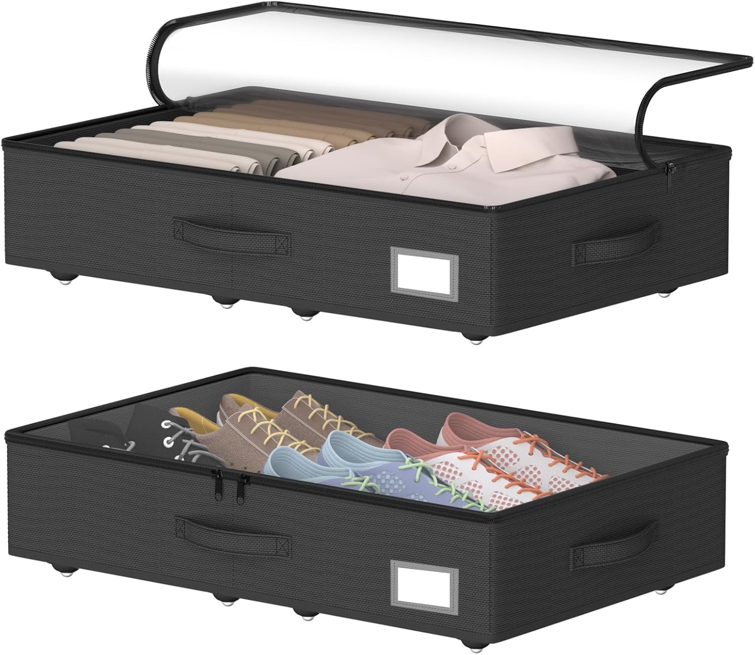 Underbed Storage With Wheels, No Assemble Required 5.5 inches Height ...