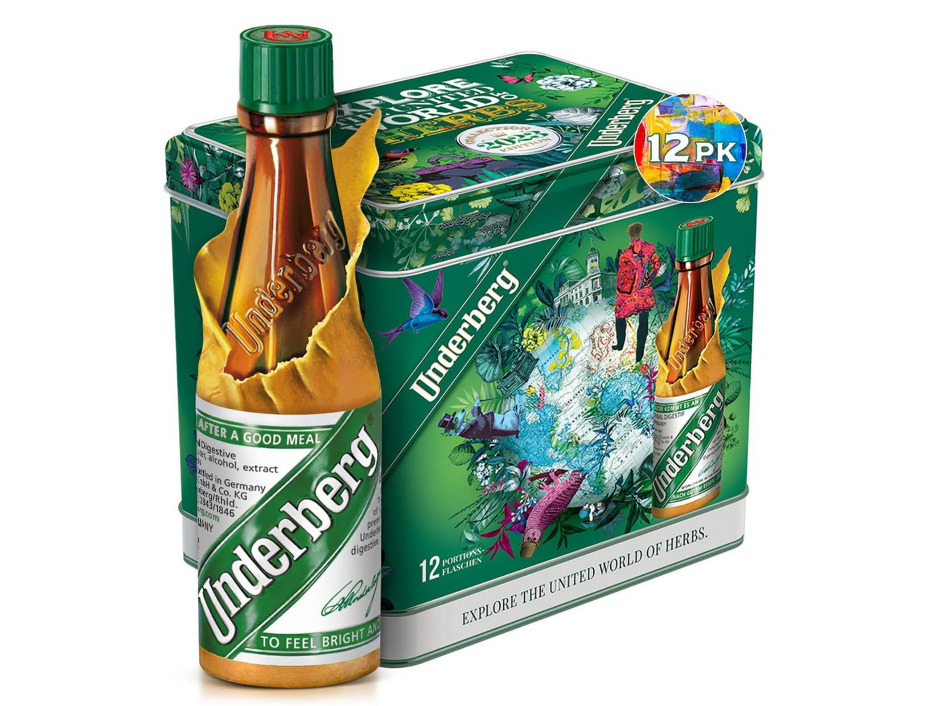 Underberg Annual Gift Tin Assorted 2023 - 12 Bottle Pack. - Walmart.com