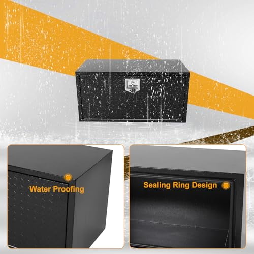 Underbody Truck Tool Box Steel Storage Box,24 x 18 x 18 inch Tool Chest ...