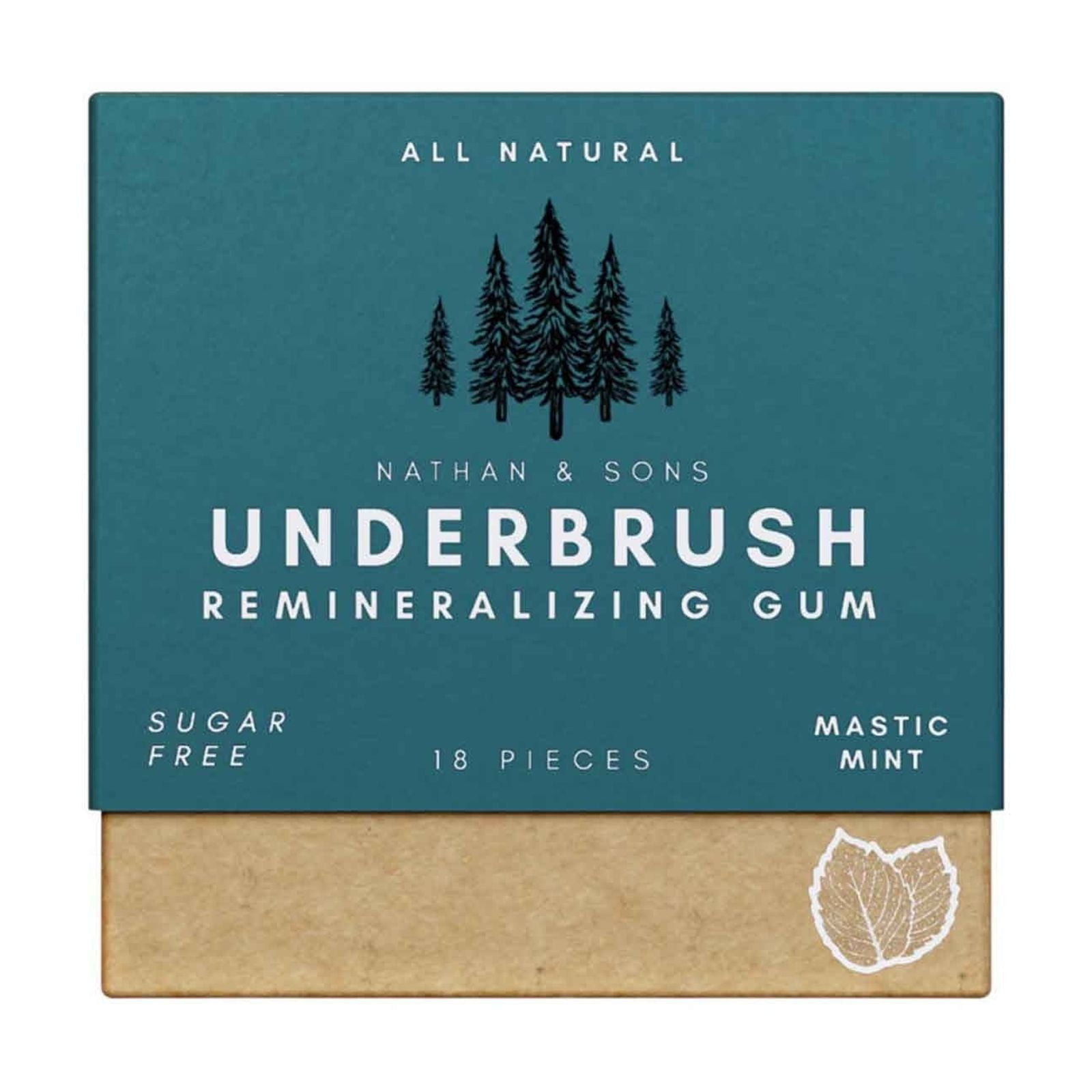 Underbrush Gum Organic Remineralizing Chewing with Nano Hydroxyapatite ...