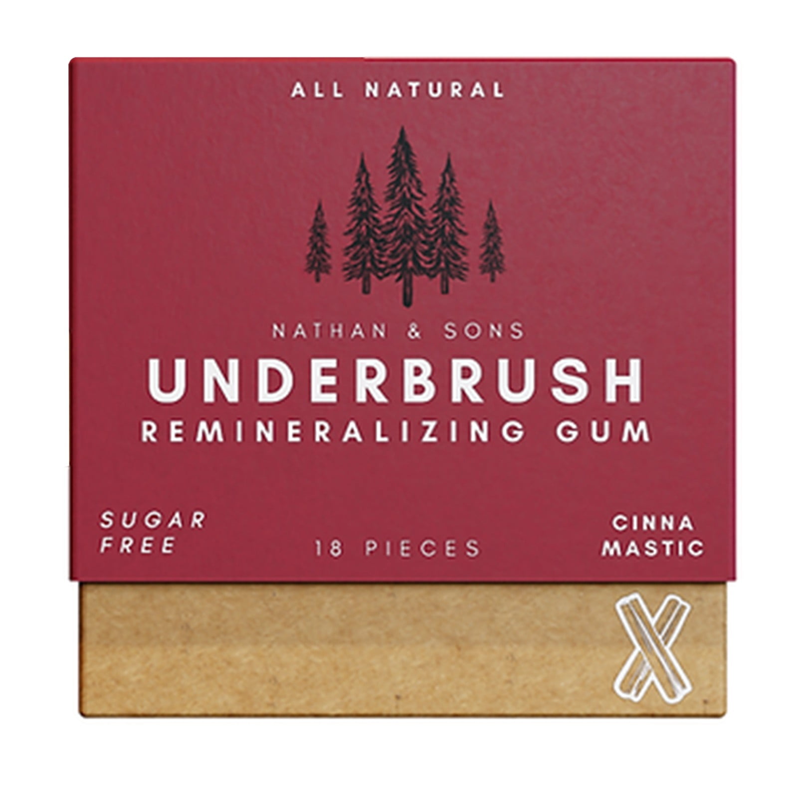 Underbrush Remineralizing Chewing Gum, Organic Mastic Mint Miracle ...