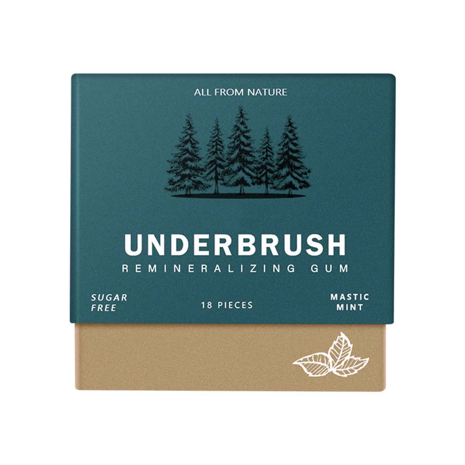 Underbrush Remineralizing Gum Chewing Gum With Nano-Hydroxyapatite For Teeth And Gum Protection ...