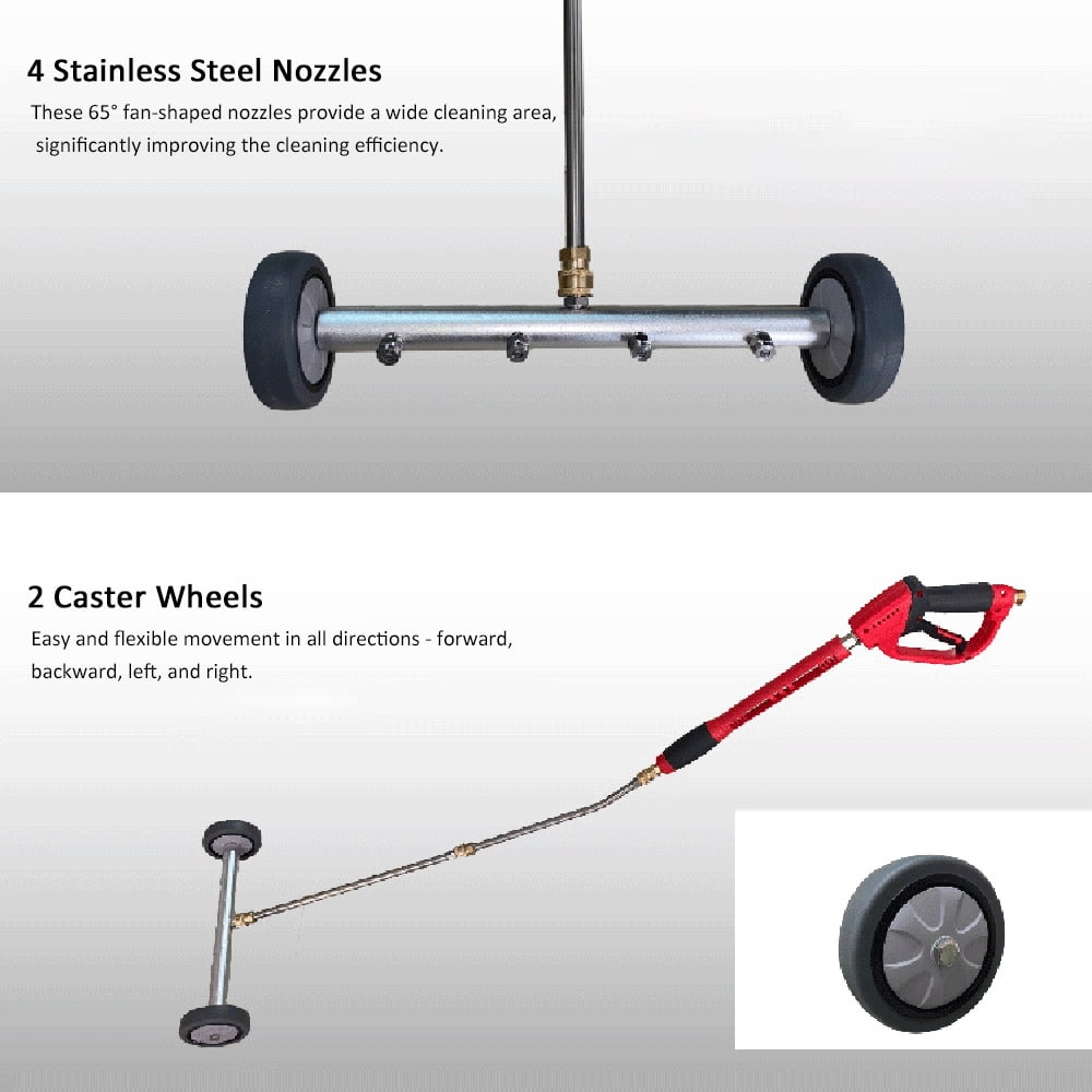 Undercarriage Cleaner,Wand 16 Inch Pressure Psi Car Cleaner With 4 ...