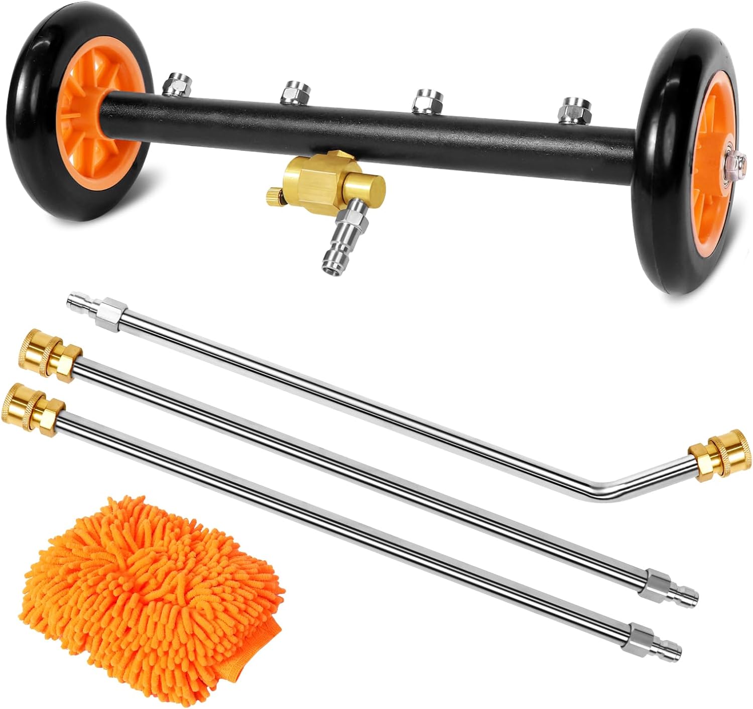 Undercarriage Pressure Washer Attachment 2-in-1 Undercarriage Cleaner ...