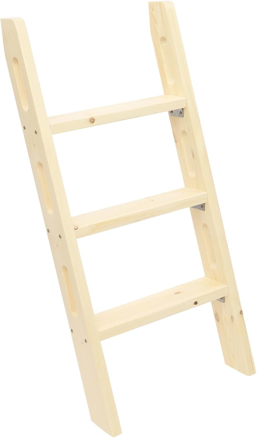 Undercat Bunk Bed Ladder, 3 Steps Wooden Ladder, Universal Space-Saving ...