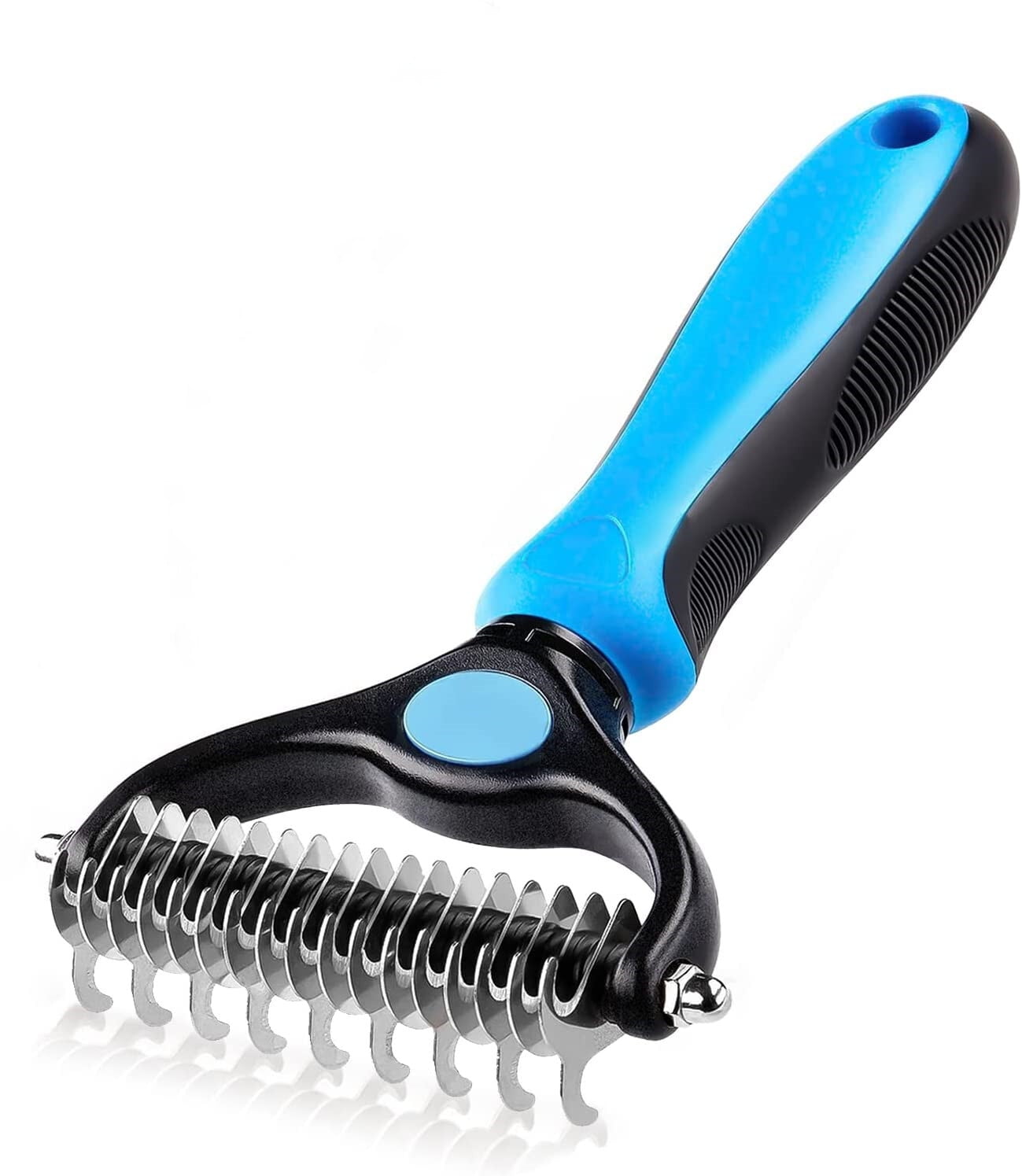 Heavy-Duty Undercoat Rake - Dog Shedding Brush for Long Haired Dogs ...