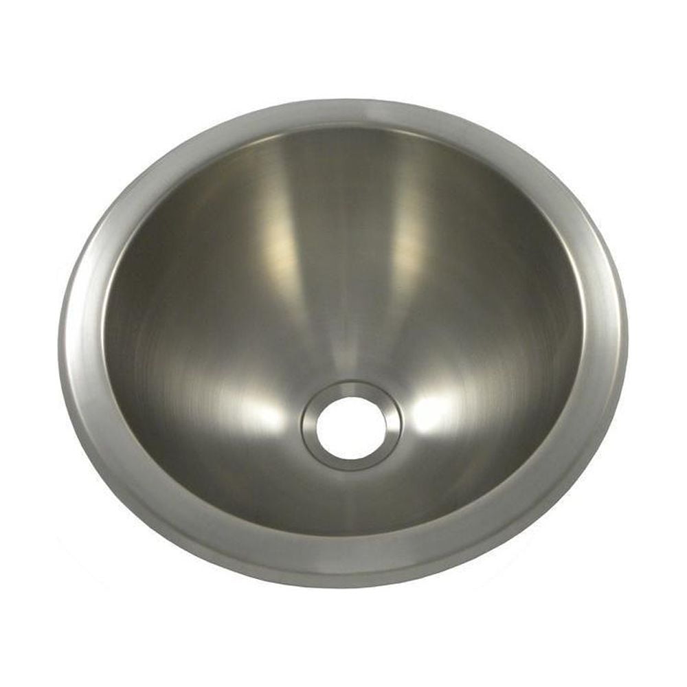 Undercounter/Drop-In Bathroom Sink in Brushed Stainless-Steel - Walmart.com