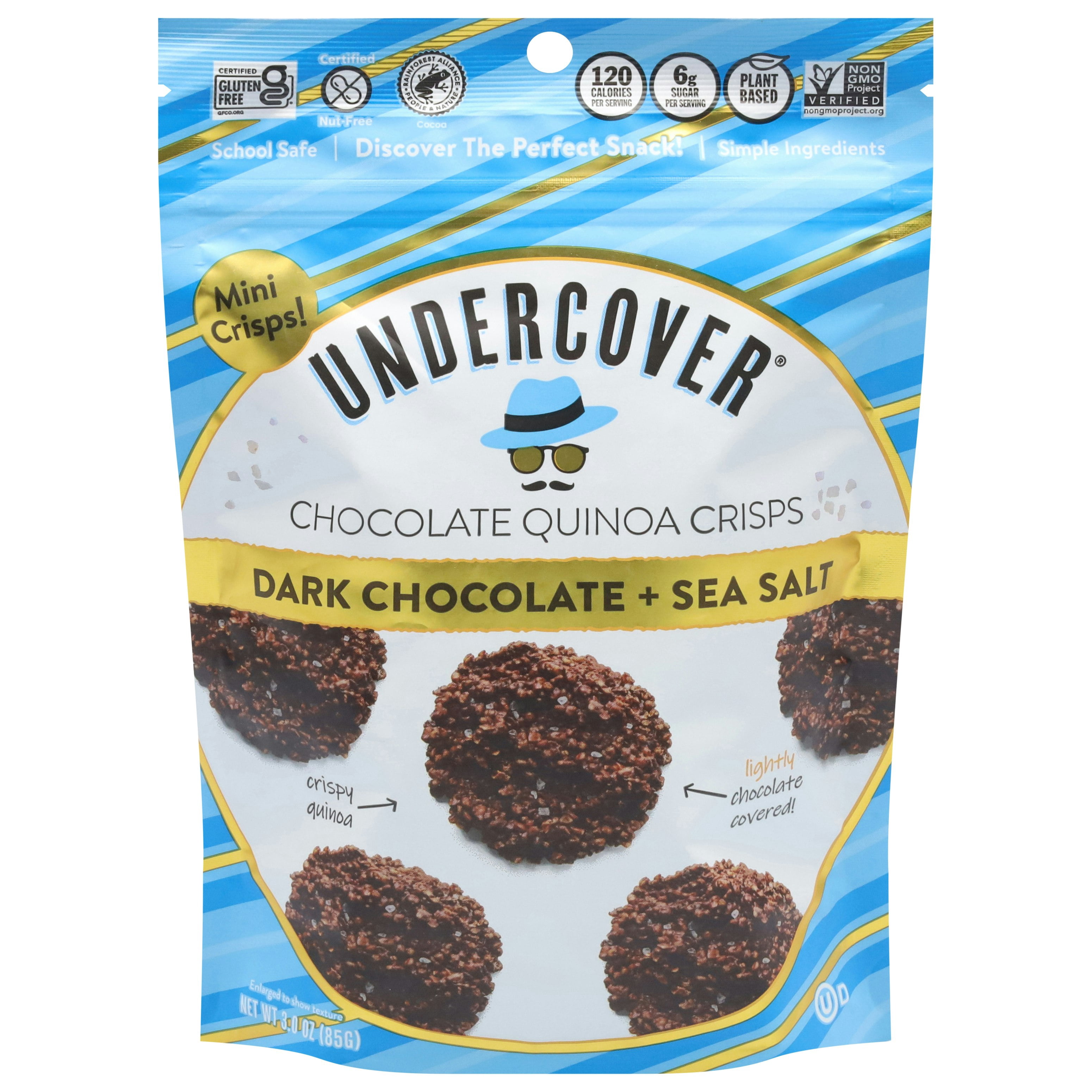 Undercover Quinoa Bites Quinoa Dark Chocolate Slices 3 oz (Pack of 12 ...