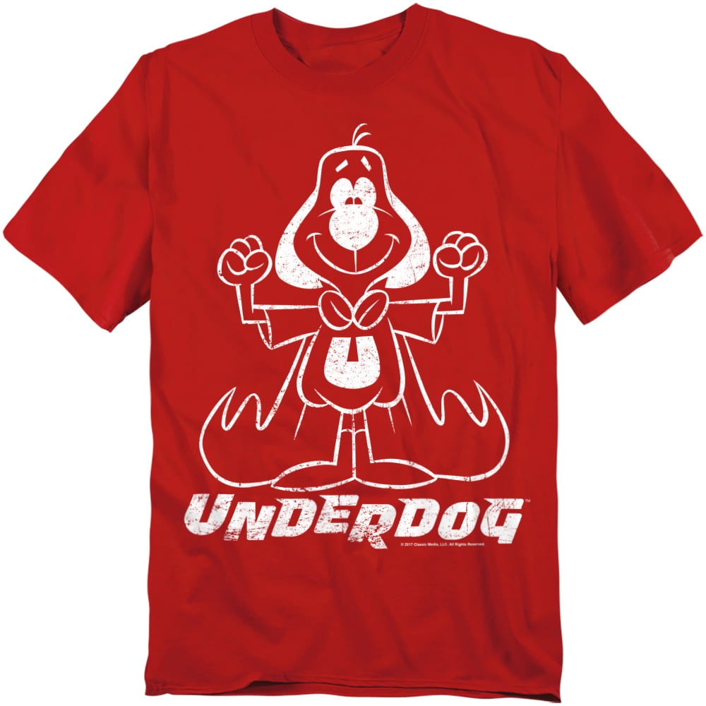 Underdog T-Shirt Outline Under Unisex Graphic Tee For Men & Women - Walmart.com