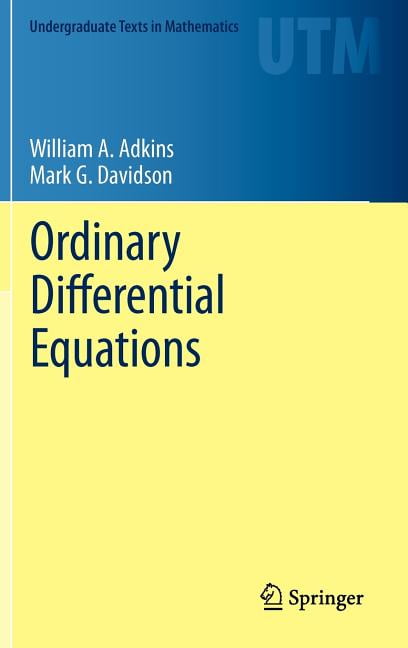 Undergraduate Texts in Mathematics Ordinary Differential Equations ...