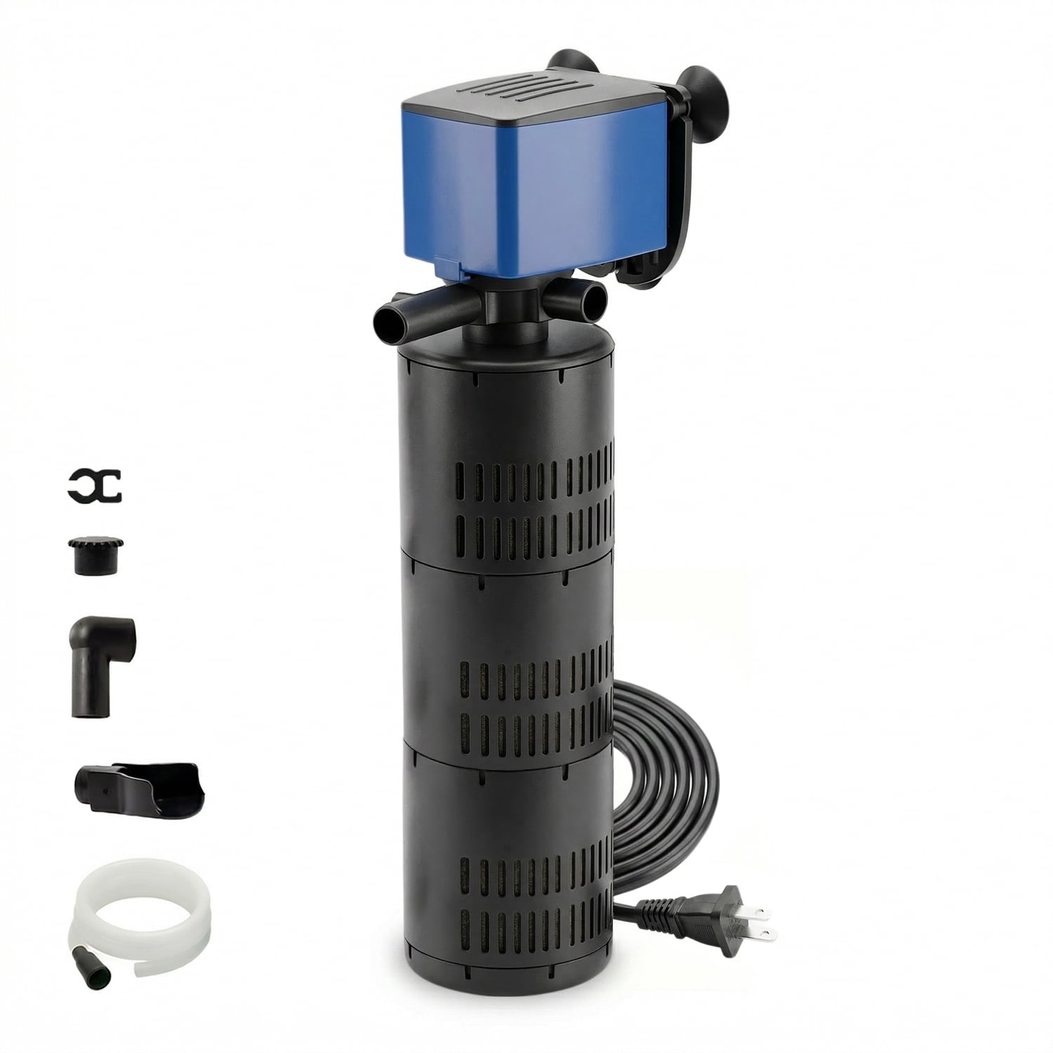 Undergravel Aquarium Filter Medium Size – 3-Stage Quiet Filtration ...