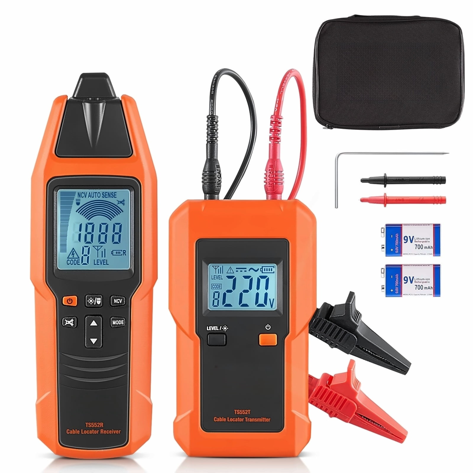 Underground Cable Locator, Wire Tracer 6561 ft Detection, 3 ft Depth ...