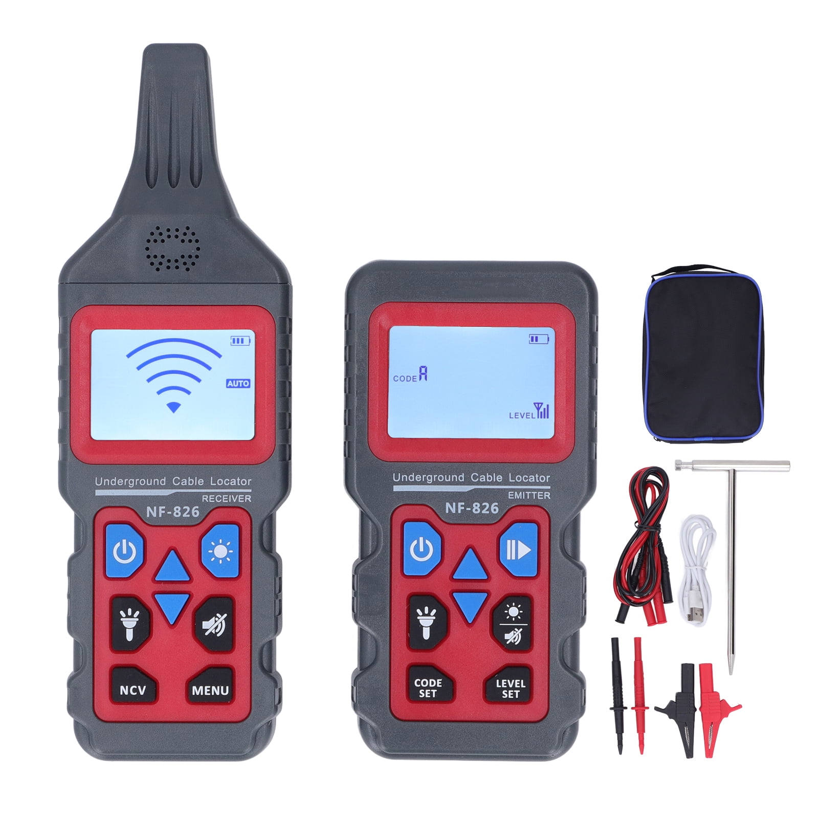Underground Cable Tester Detector Locator LCD Function Display Bar ...