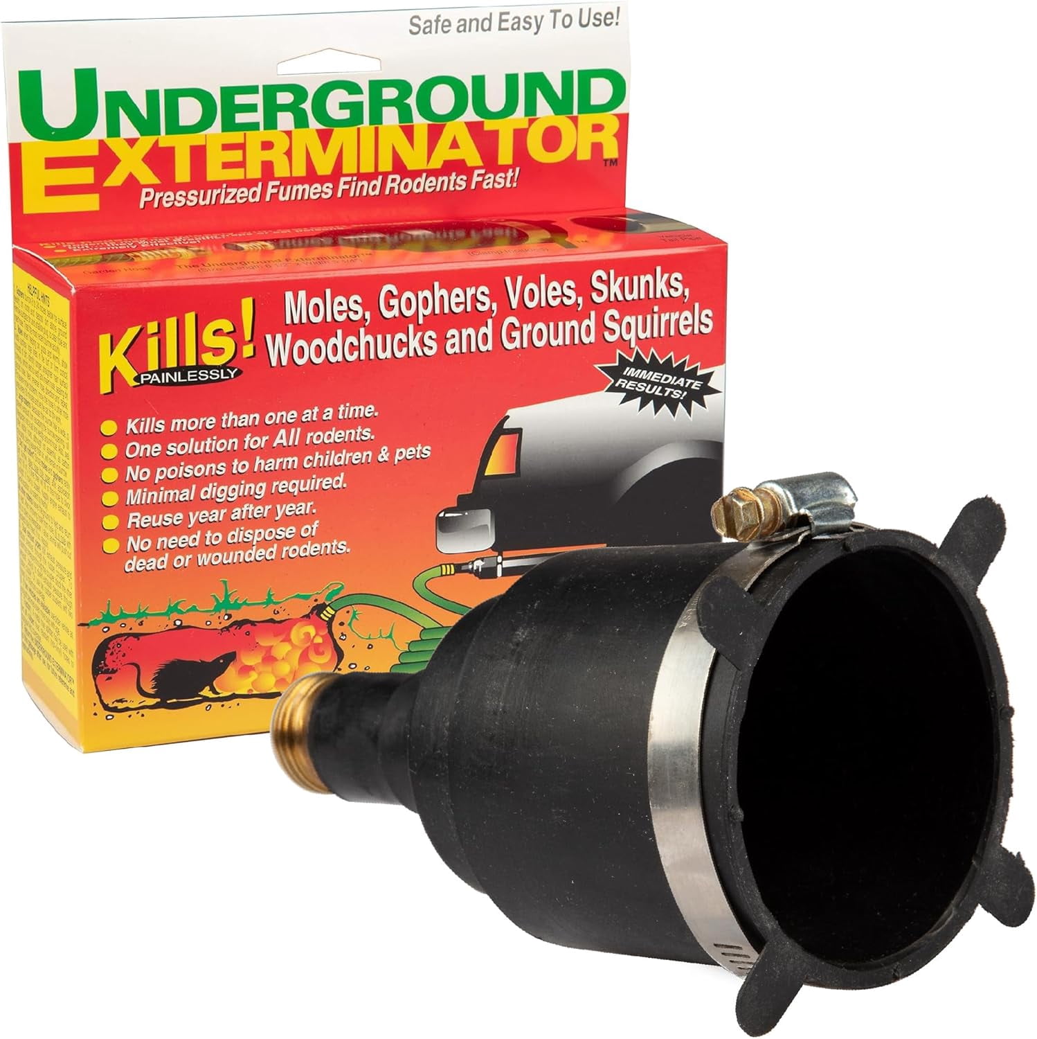 Underground Exterminator Pest Control Reusable Exhaust Pipe Attachment ...