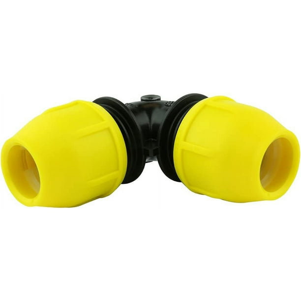 Underground IPS Yellow Poly Gas Pipe 90 Degree Elbow (1) - Walmart ...